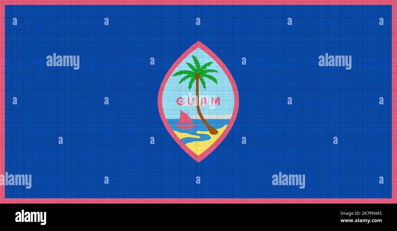 Flag of the territory of Guam on the texture Stock Photo - Alamy