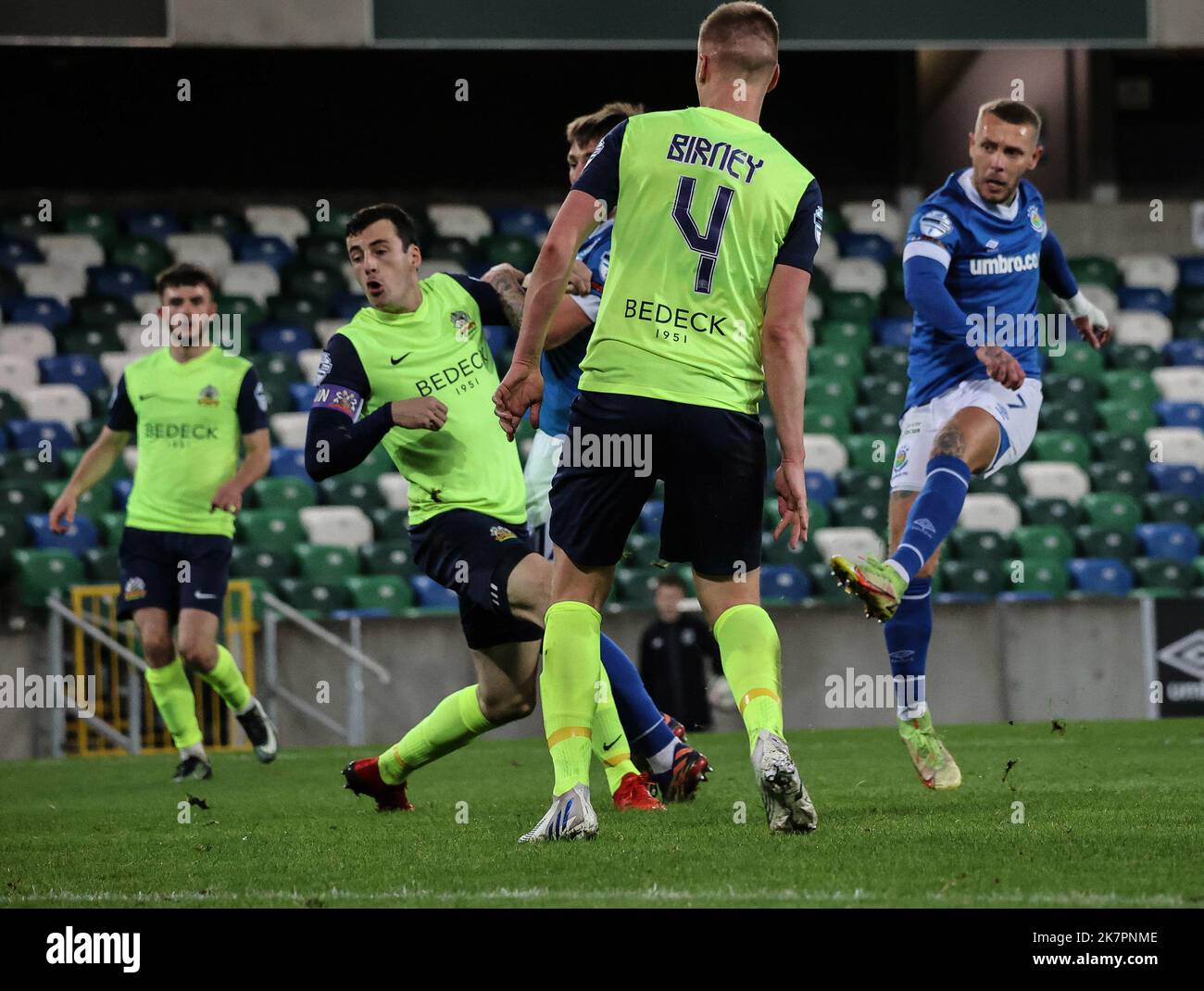 Windsor Park, Belfast, Northern Ireland, UK. 18 Oct 2022. Danske Bank ...
