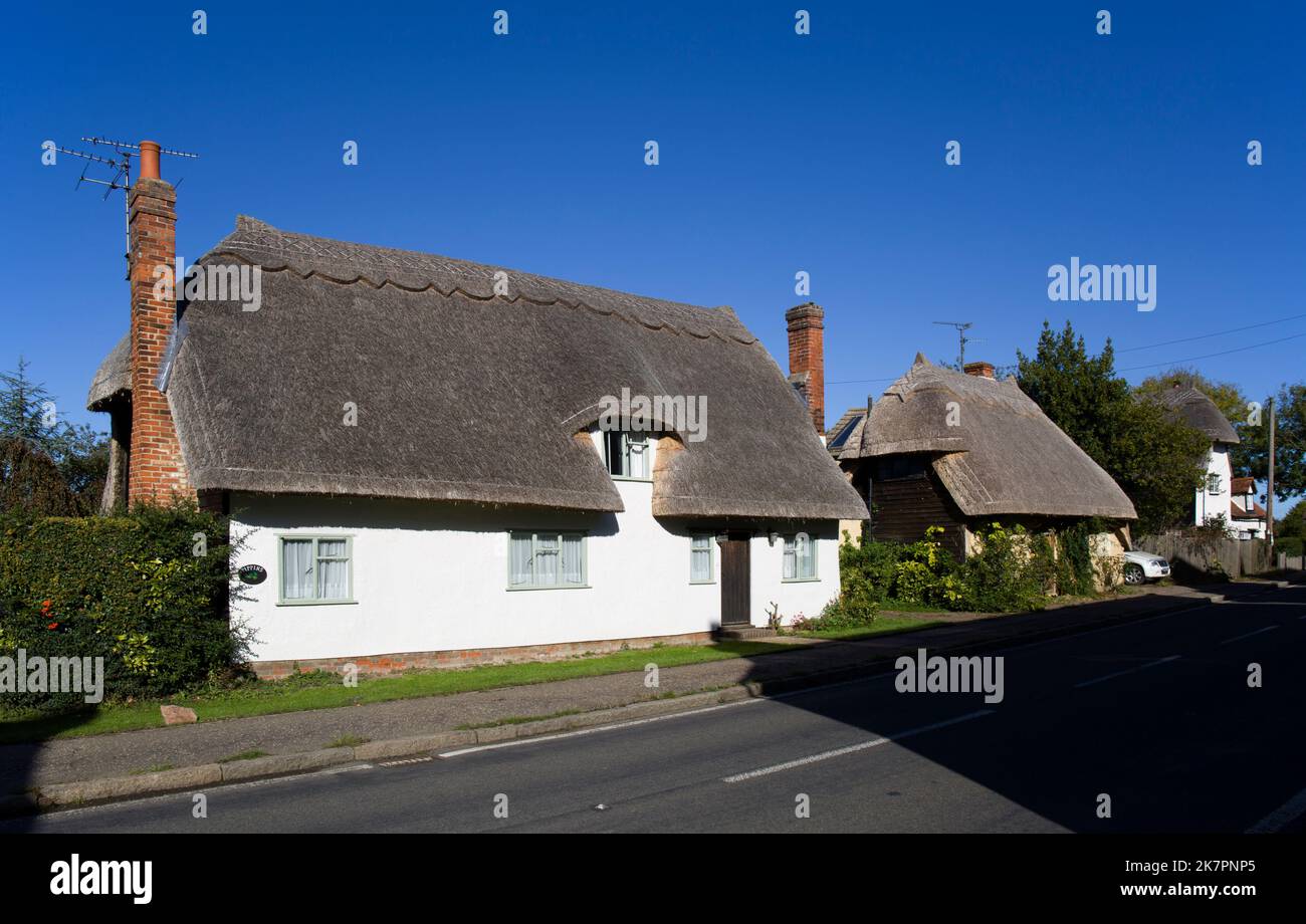 Thatched Cottage The Street High Roding The Rodings Dunmow Essex Stock ...