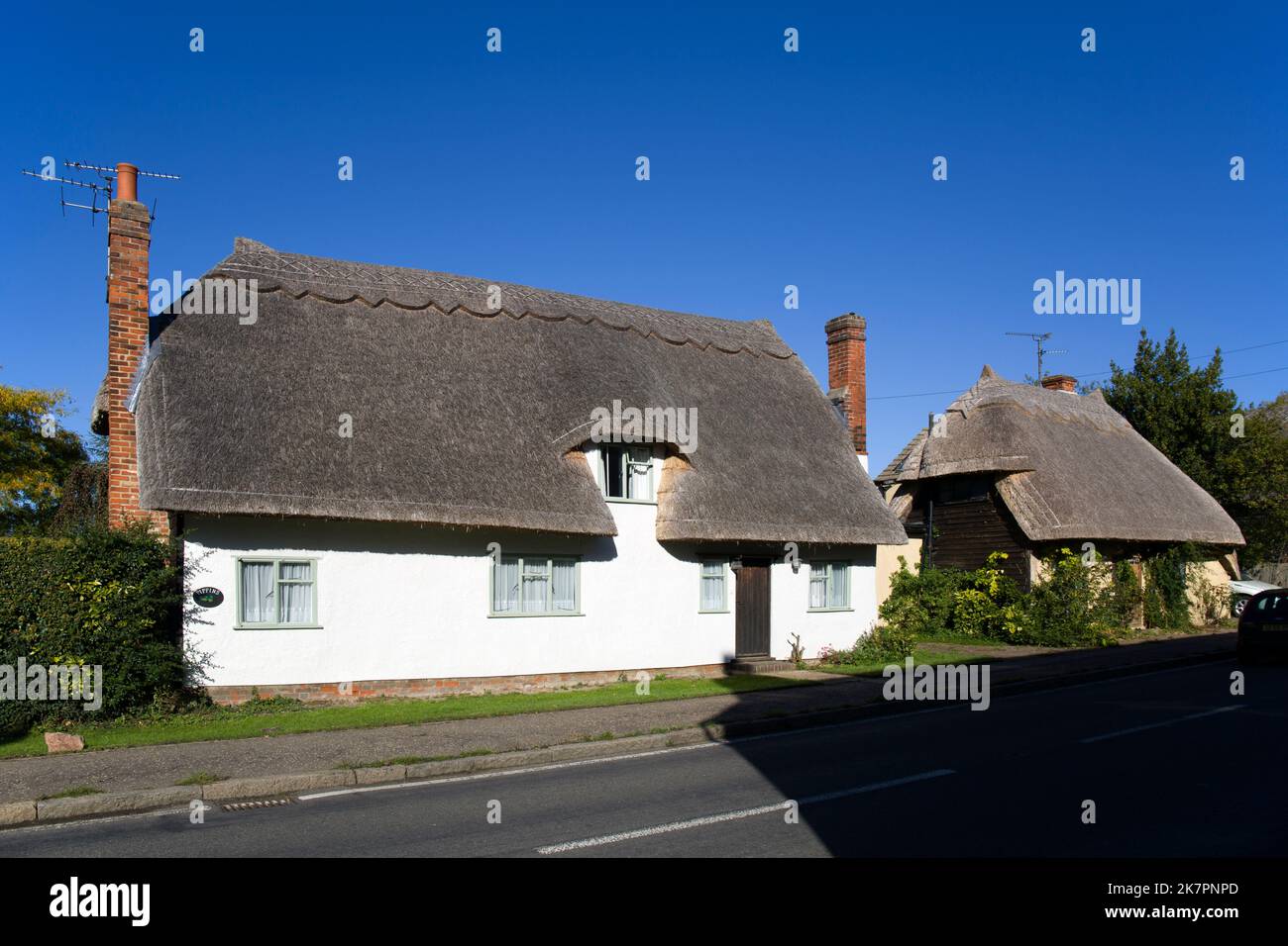 Thatched Cottage The Street High Roding The Rodings Dunmow Essex Stock ...