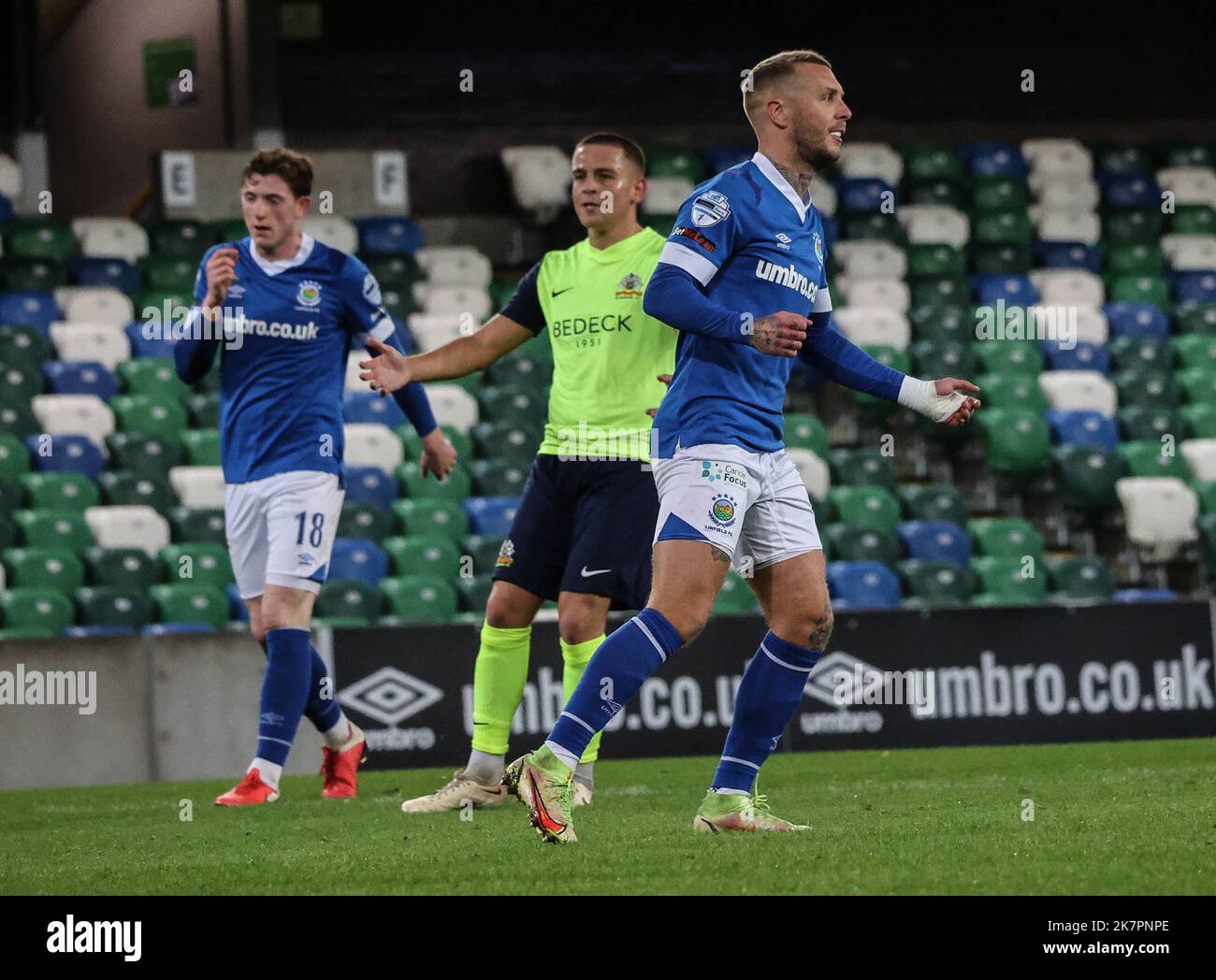 Windsor Park, Belfast, Northern Ireland, UK. 18 Oct 2022. Danske Bank ...