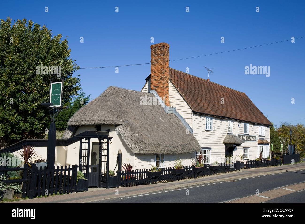 The Axe & Compasses Pub Aythorpe Roding The Rodings Dunmow Essex Stock ...
