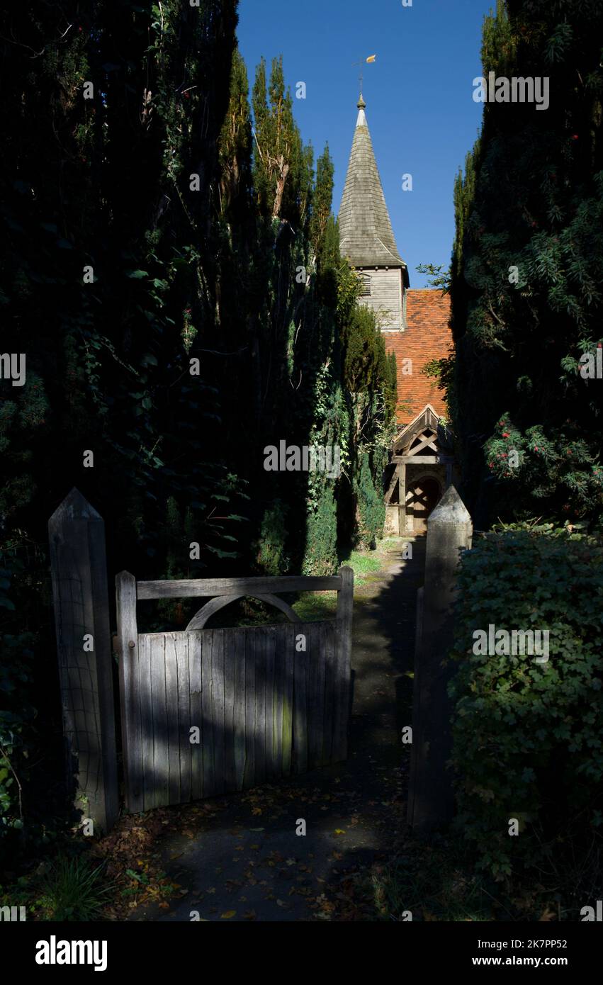 St. Michael and All Angels Church Leaden Roding Essex Stock Photo - Alamy