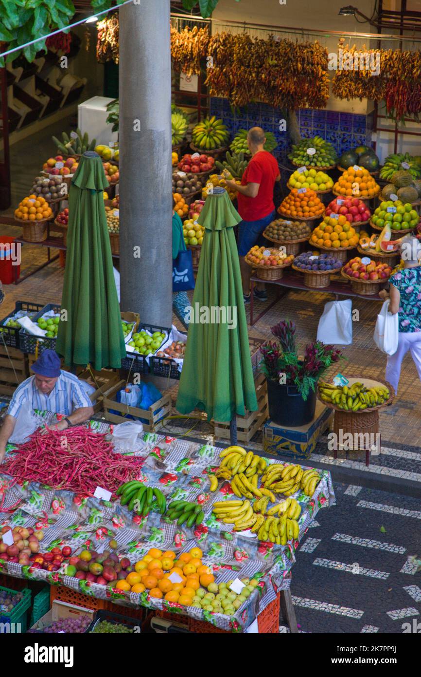Portugal, Madeira, Funchal, market, food, people Stock Photo - Alamy
