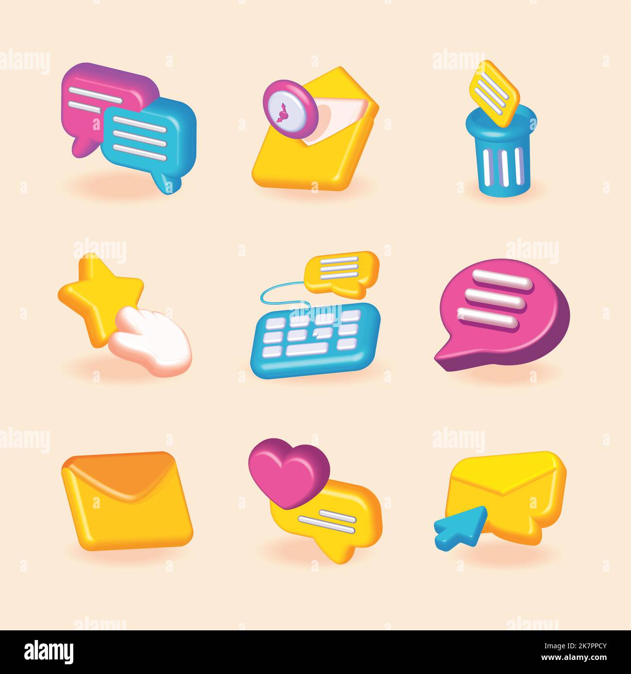 icons set email Stock Vector Image & Art - Alamy