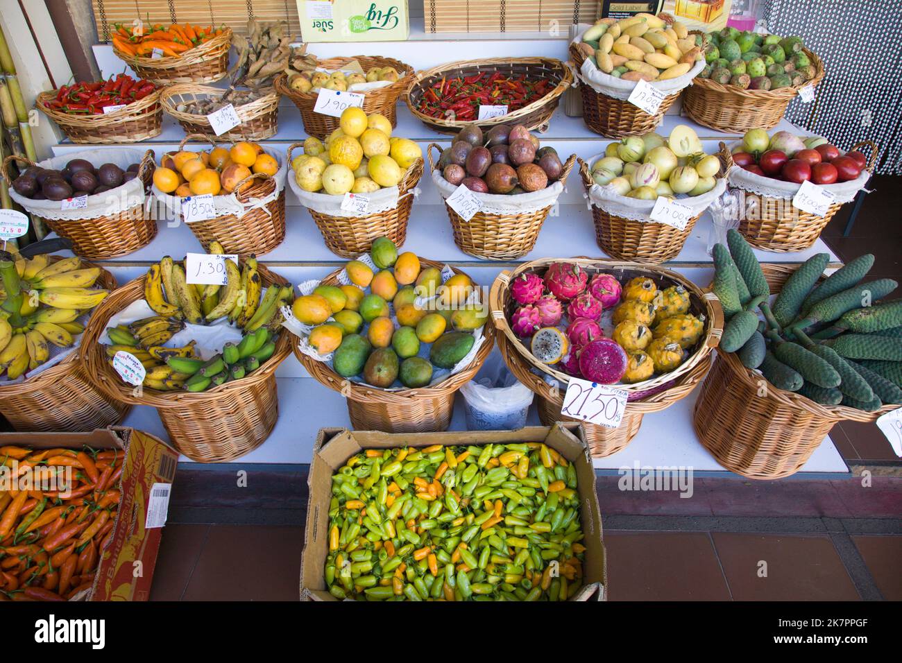 Portugal, Madeira, Funchal, market, food Stock Photo - Alamy