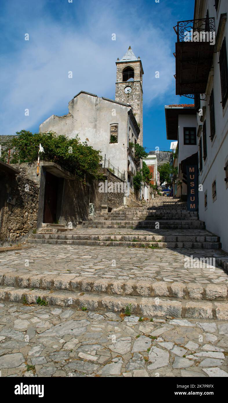 Old watch tower in the city Stock Photo - Alamy