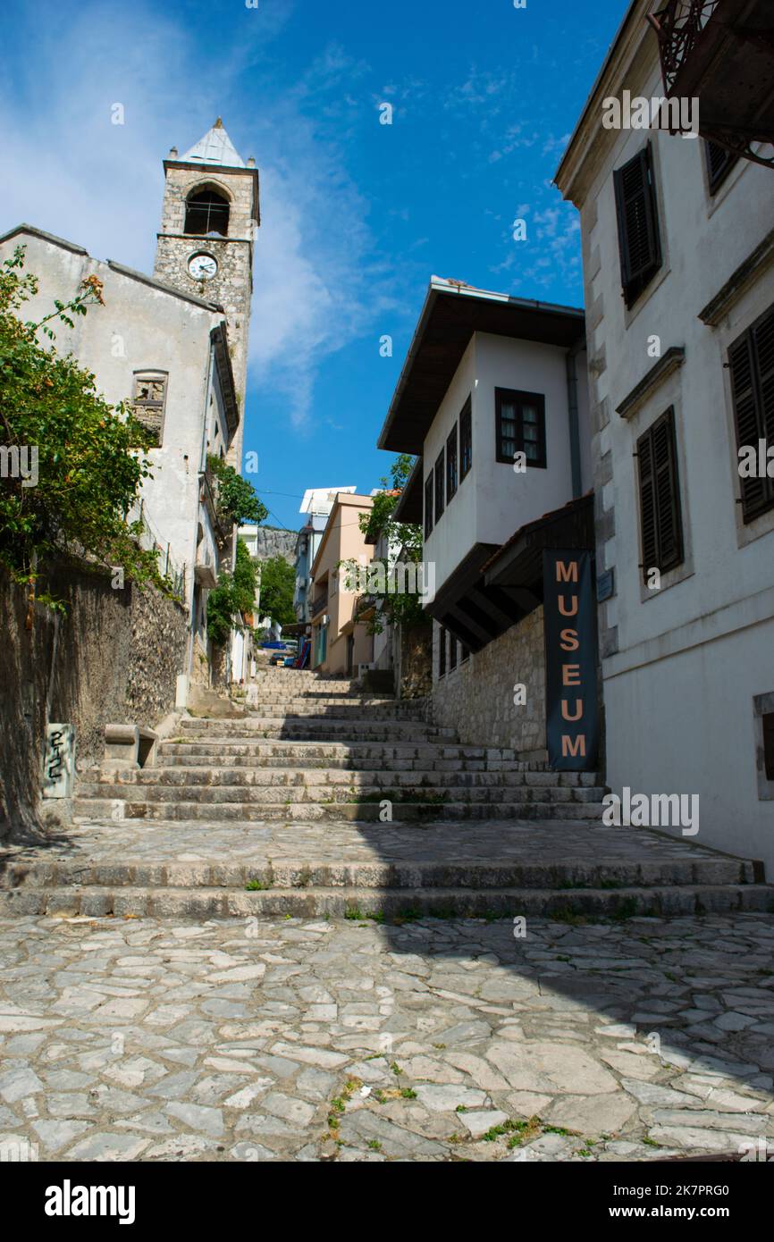 Old watch tower in the city Stock Photo - Alamy