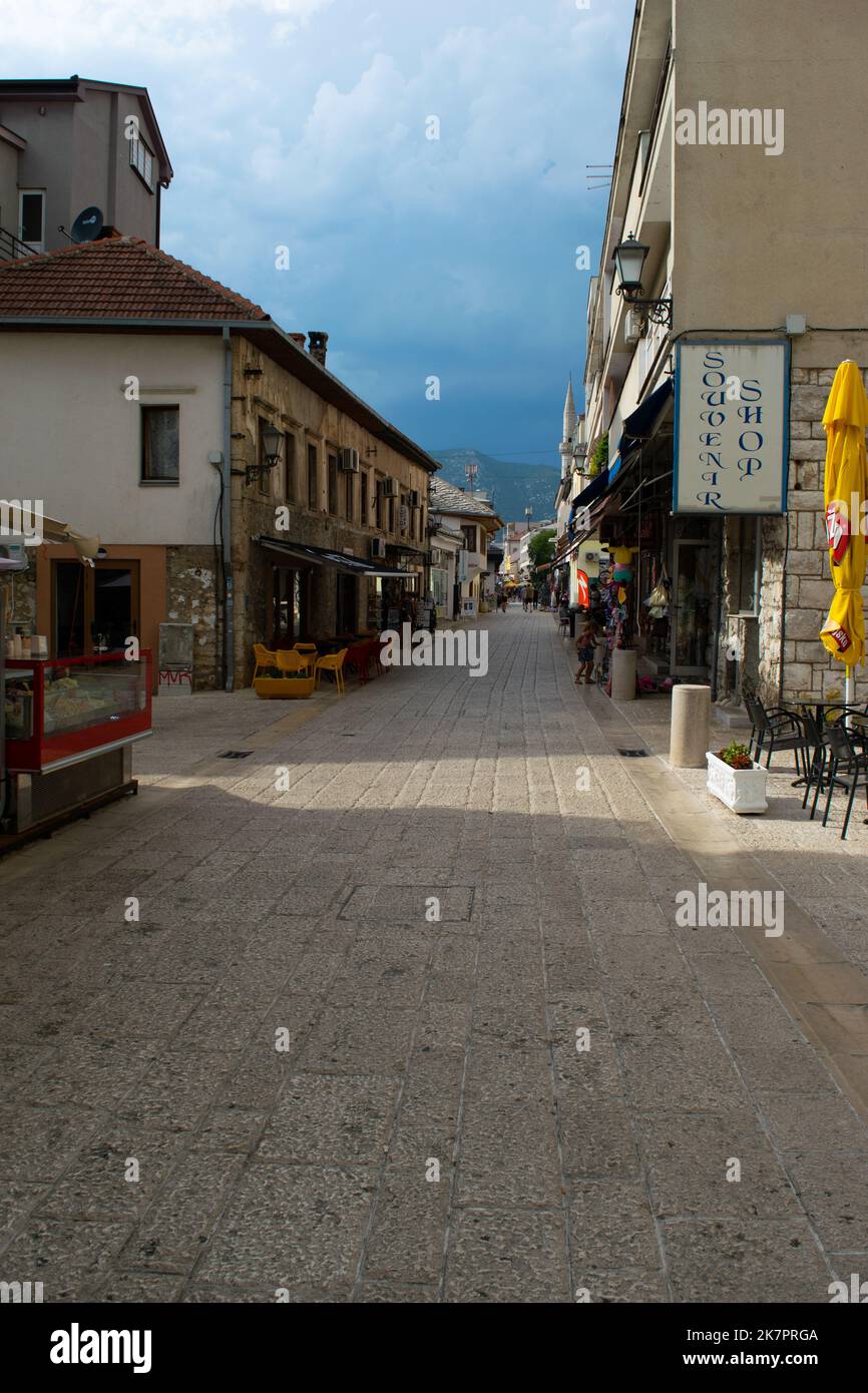Streets of a city of Mostar Stock Photo - Alamy