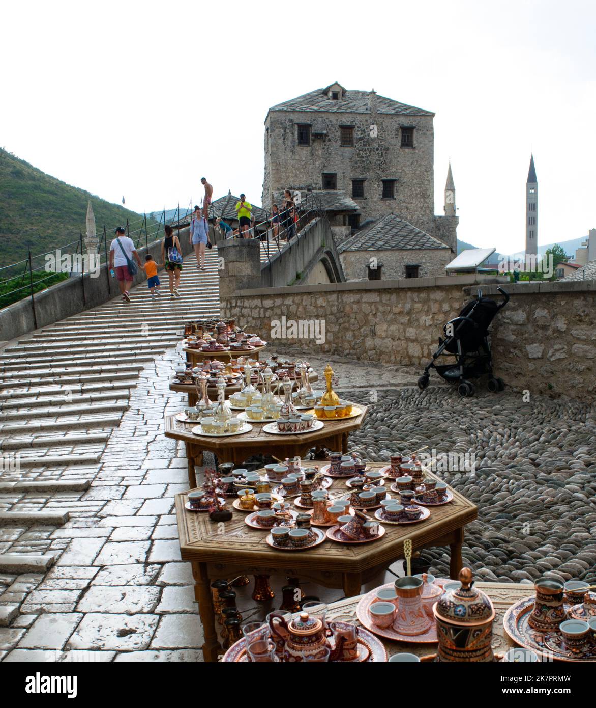 Old bridge, landmark of city of Mostar Stock Photo - Alamy