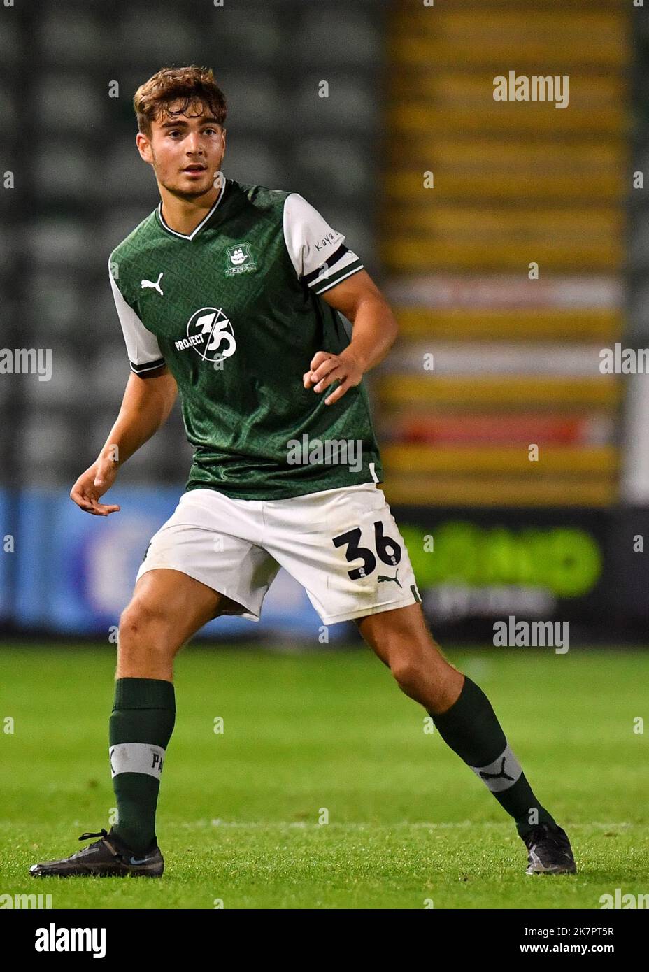 Plymouth Argyle defender Finley Craske (36) during the Papa John's ...