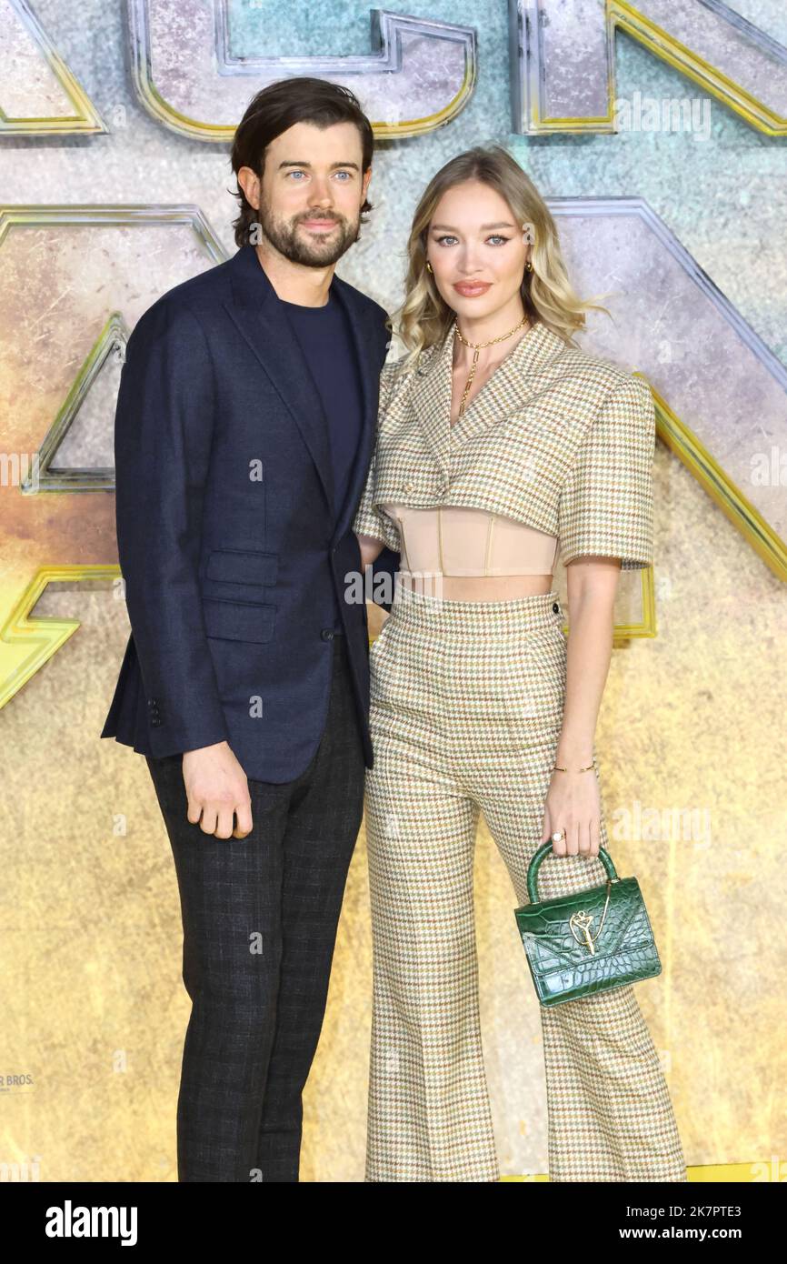 Jack Whitehall and Roxy Horner, Black Adam - UK Premiere, Leicester ...