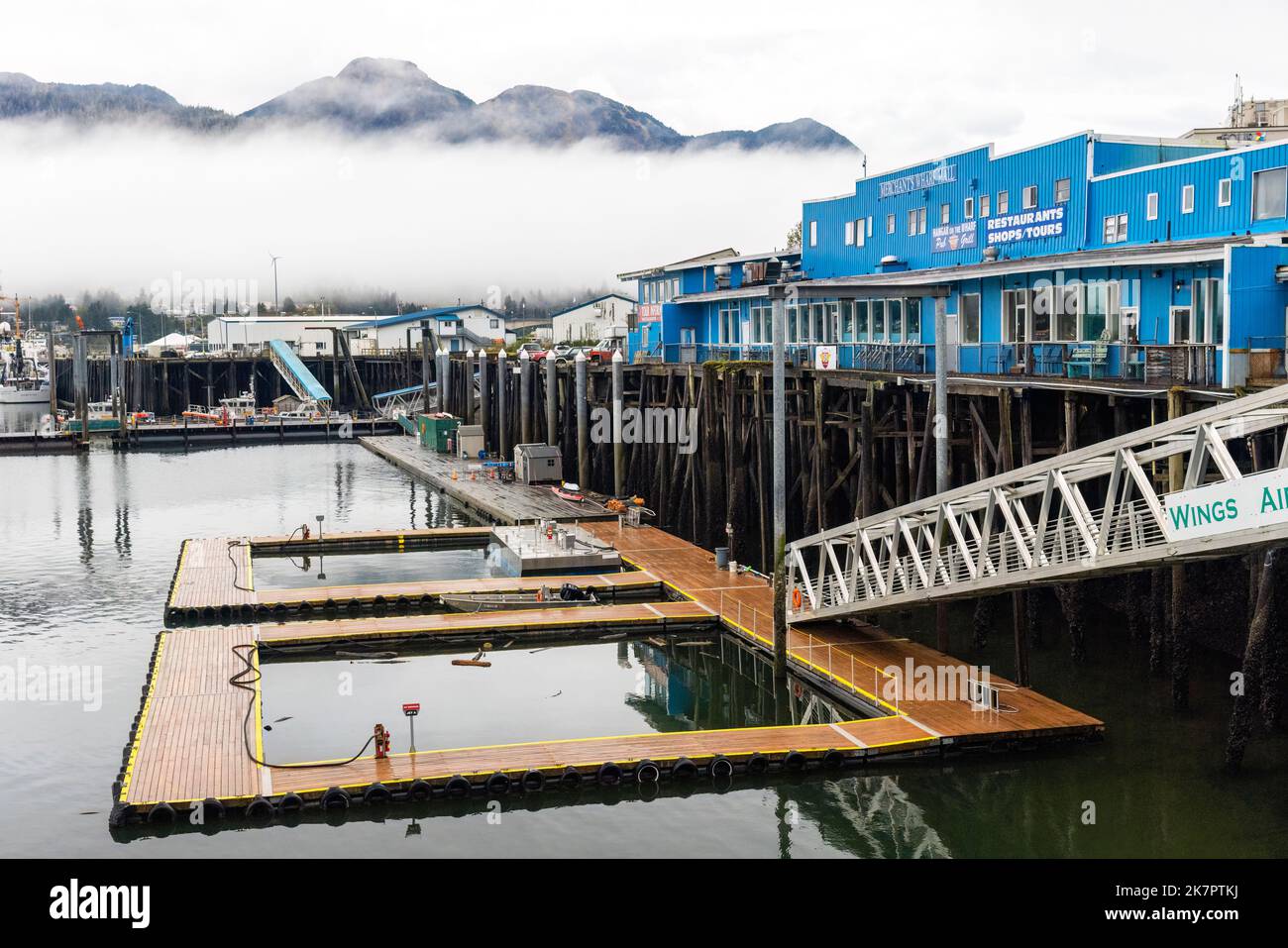 Waterfront in downtown Juneau, Alaska, USA Stock Photo - Alamy