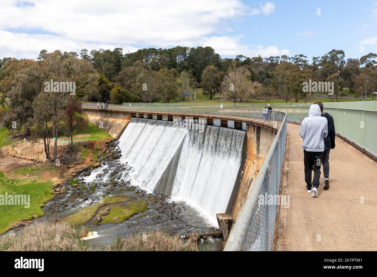 Lake Canobolas reservoir near Orange in NSW, reservoir floods due to ...