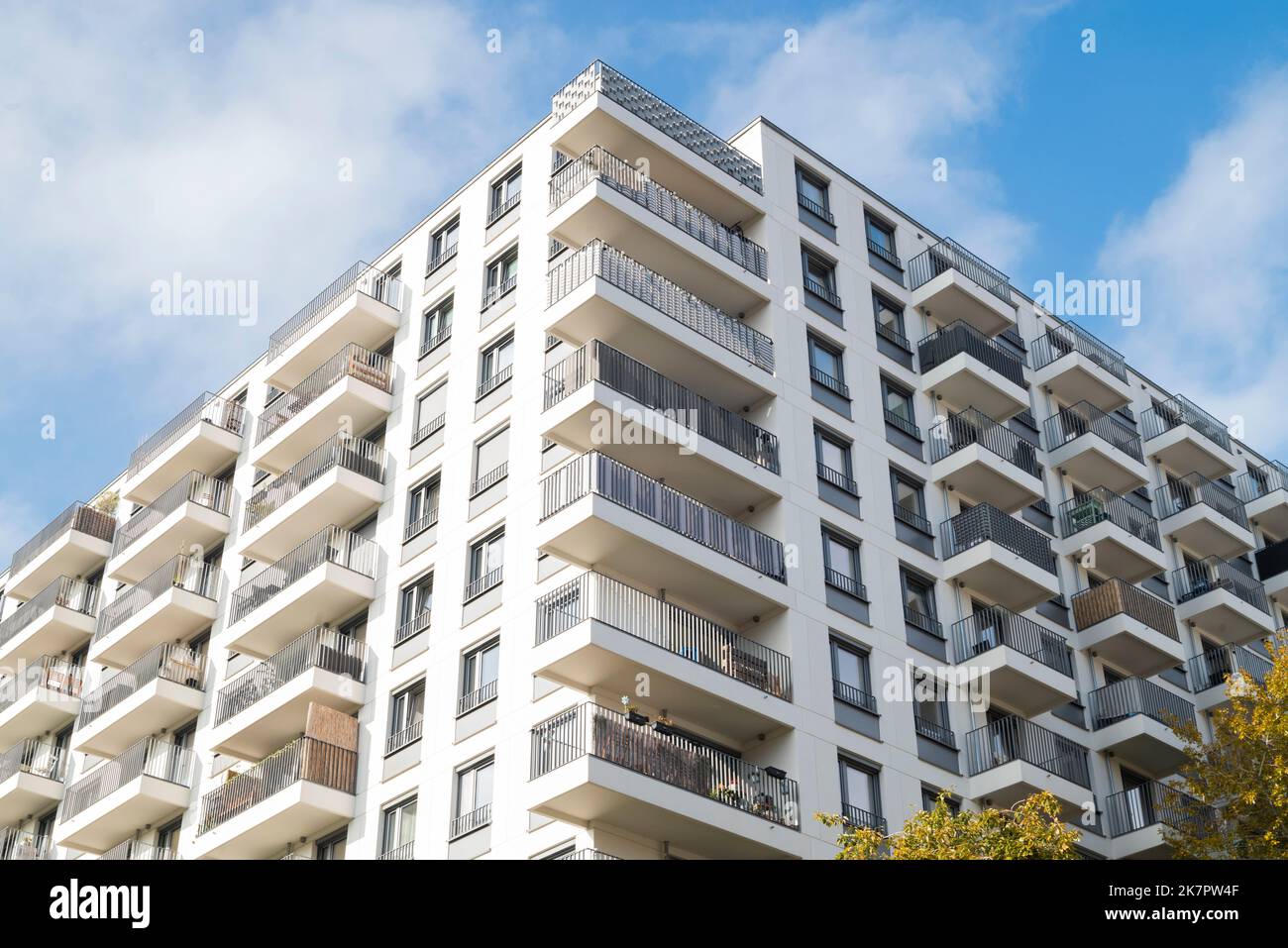 beautiful modern design of a residential building with windows and ...