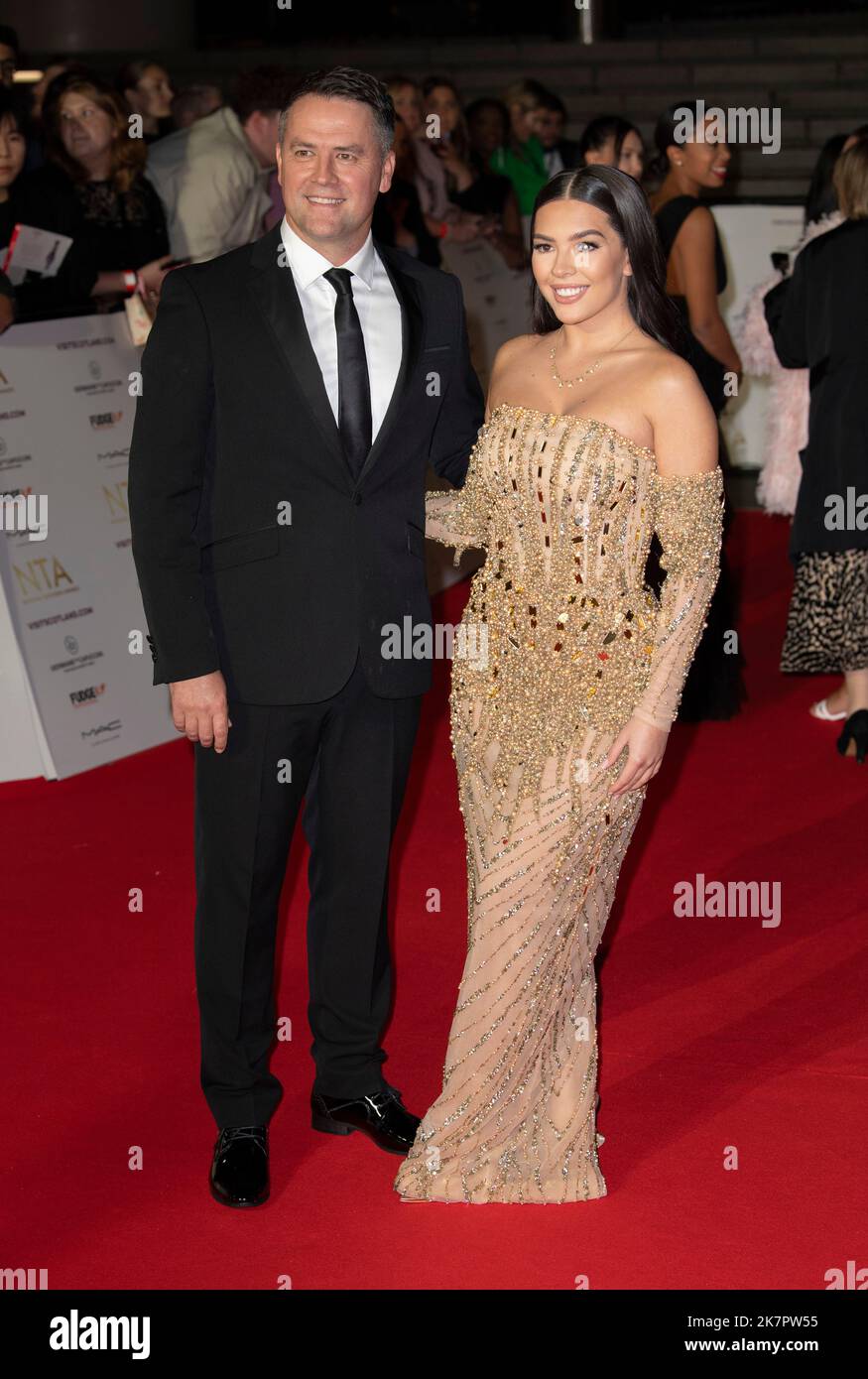 London, UK. Michael Owen and Gemma Owen at the National Television ...