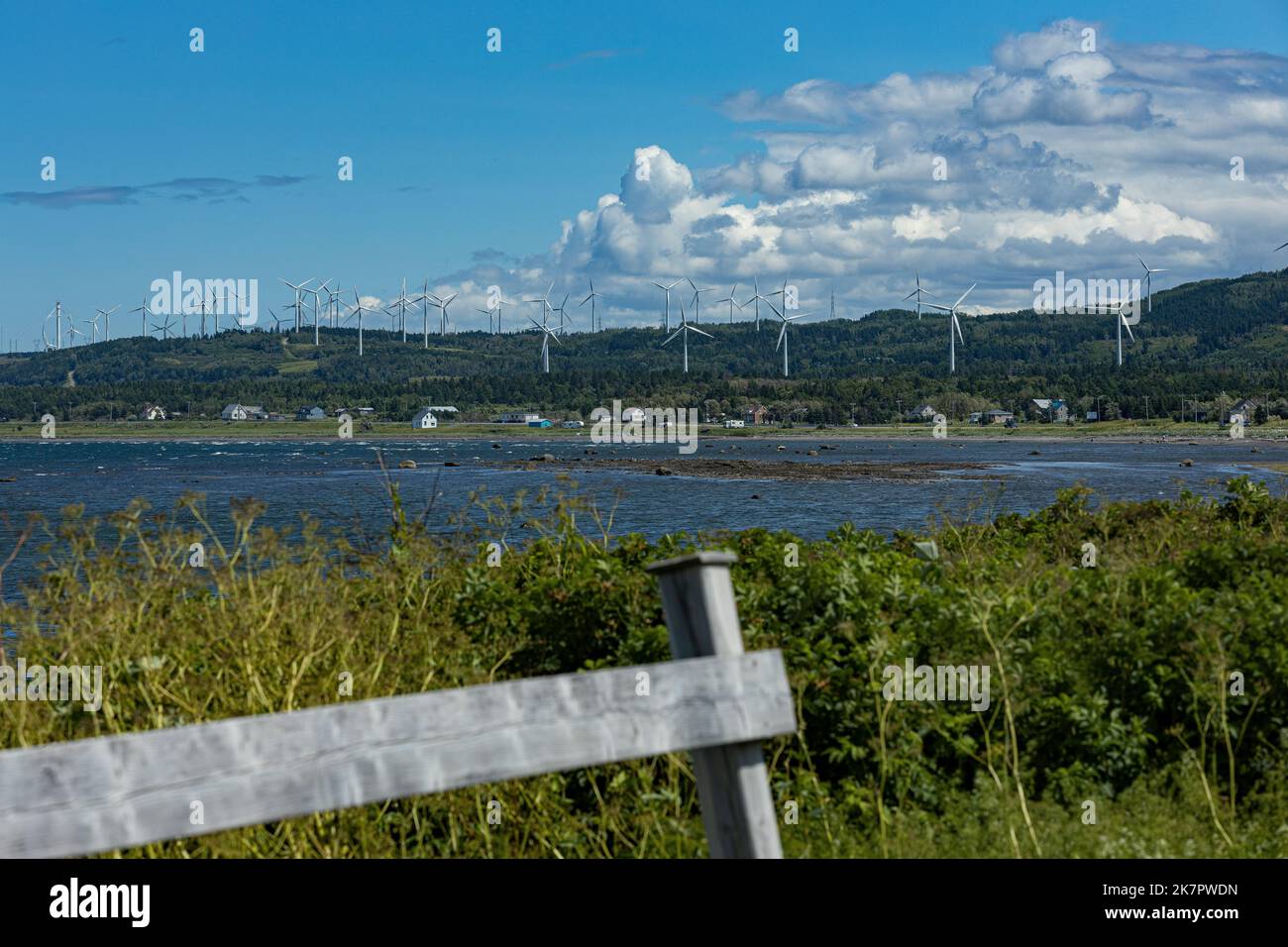 Wind turbines are pictured in the Elle project near Cap Chat in the ...