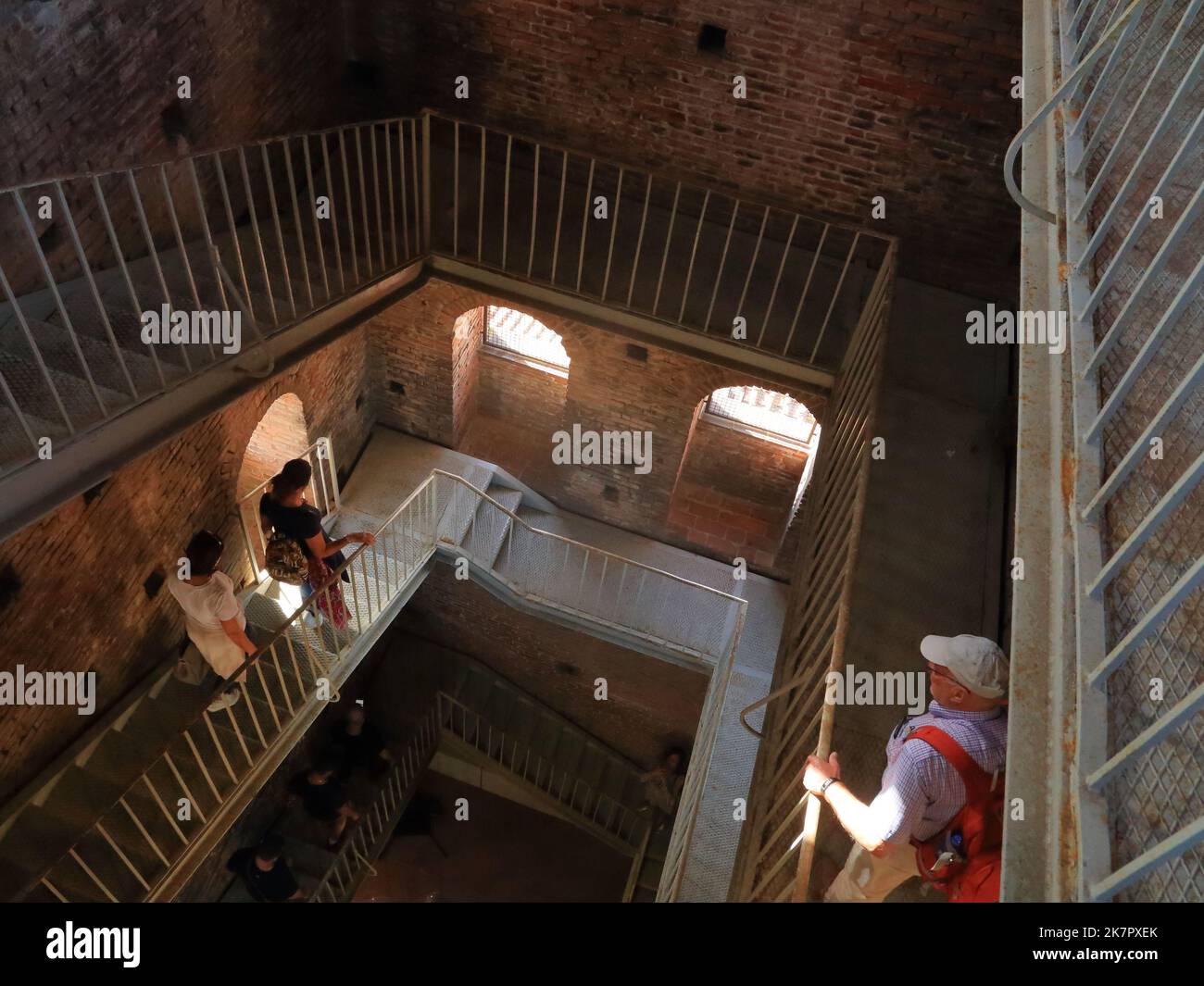 Staircase of Torre Guinigi, Guinigi Tower, Lucca Italy Stock Photo - Alamy