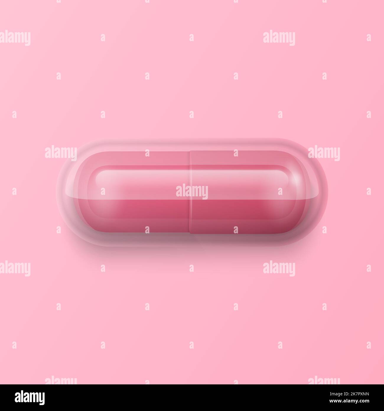 Vector 3d Realistic Pink Pharmaceutical Medical Pill, Capsule, Tablet ...