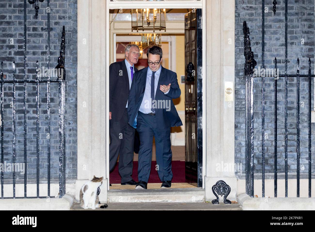 Sir Christopher Chope and Mike Wood MP leave 10 Downing Street in ...