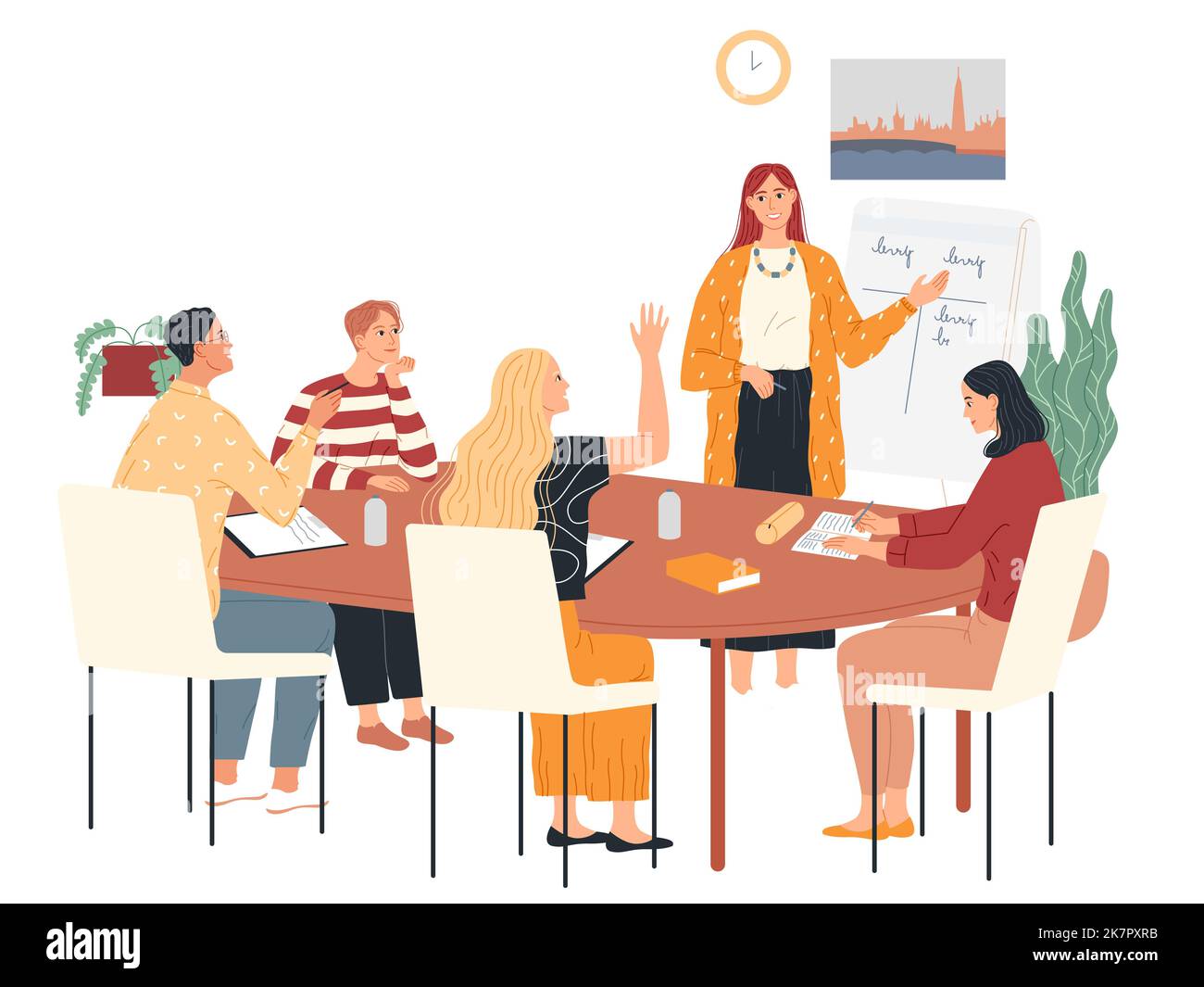 Group Of Teachers Meeting Clipart