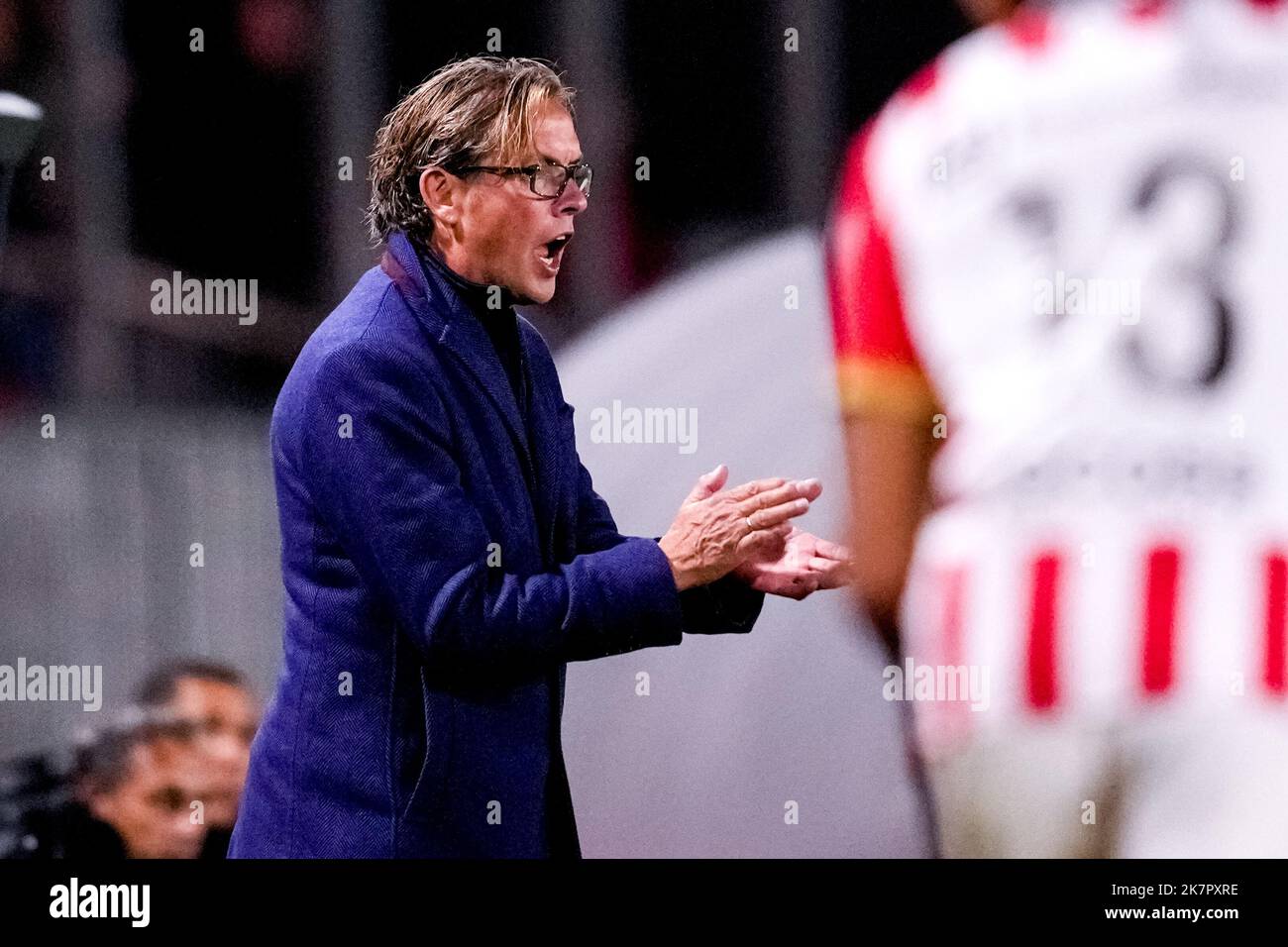 ALMERE, NETHERLANDS - OCTOBER 18: Head Coach Alex Pastoor of Almere ...