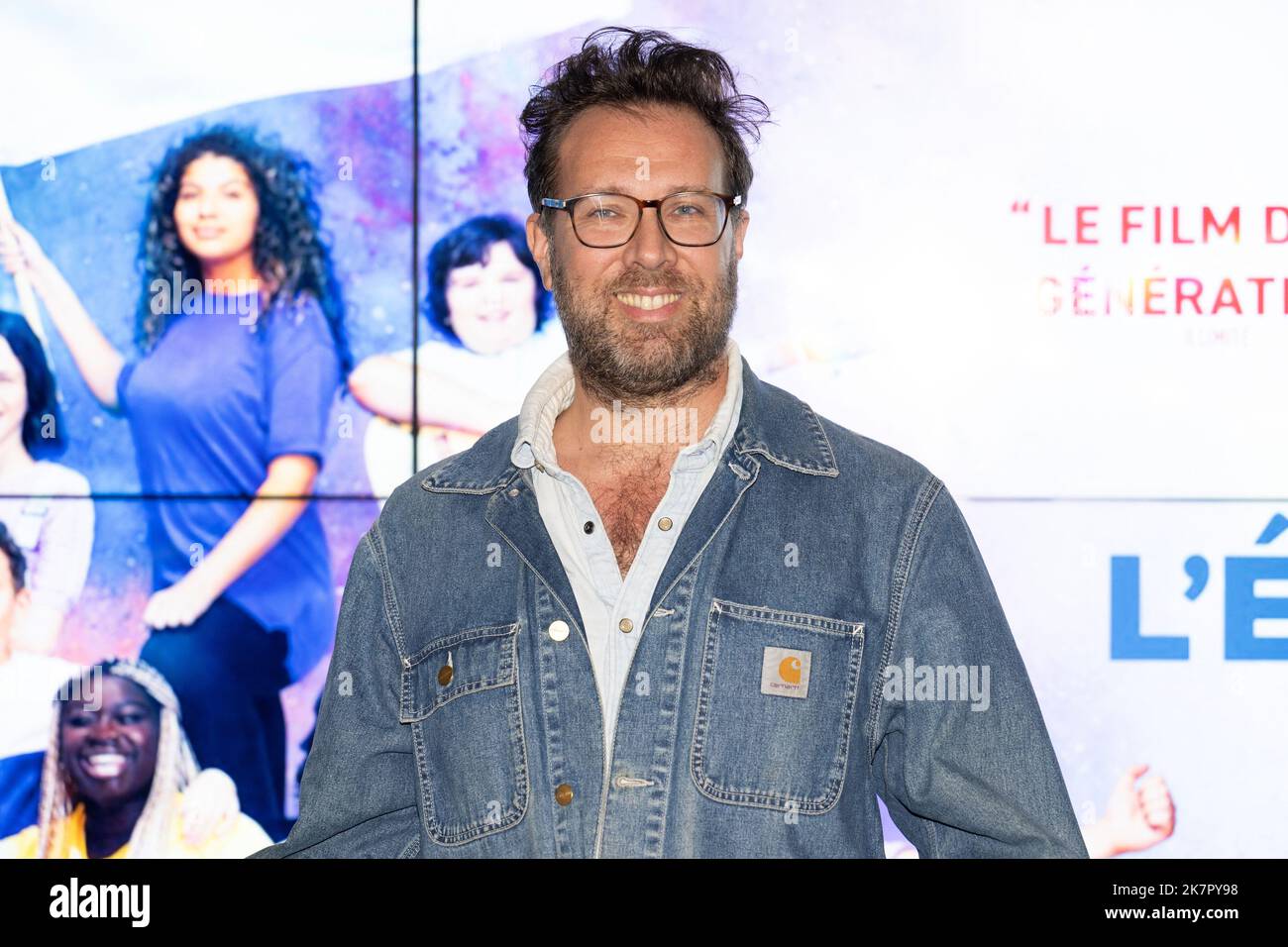Alexandre Castagnetti attends the L ecole est a nous Premiere at UGC ...