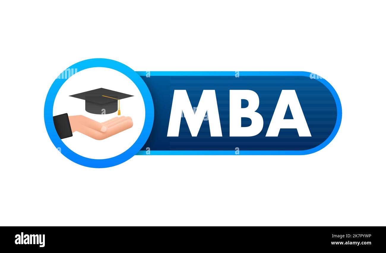 MBA - Master of Business Administration. MBA school concept. Vector ...