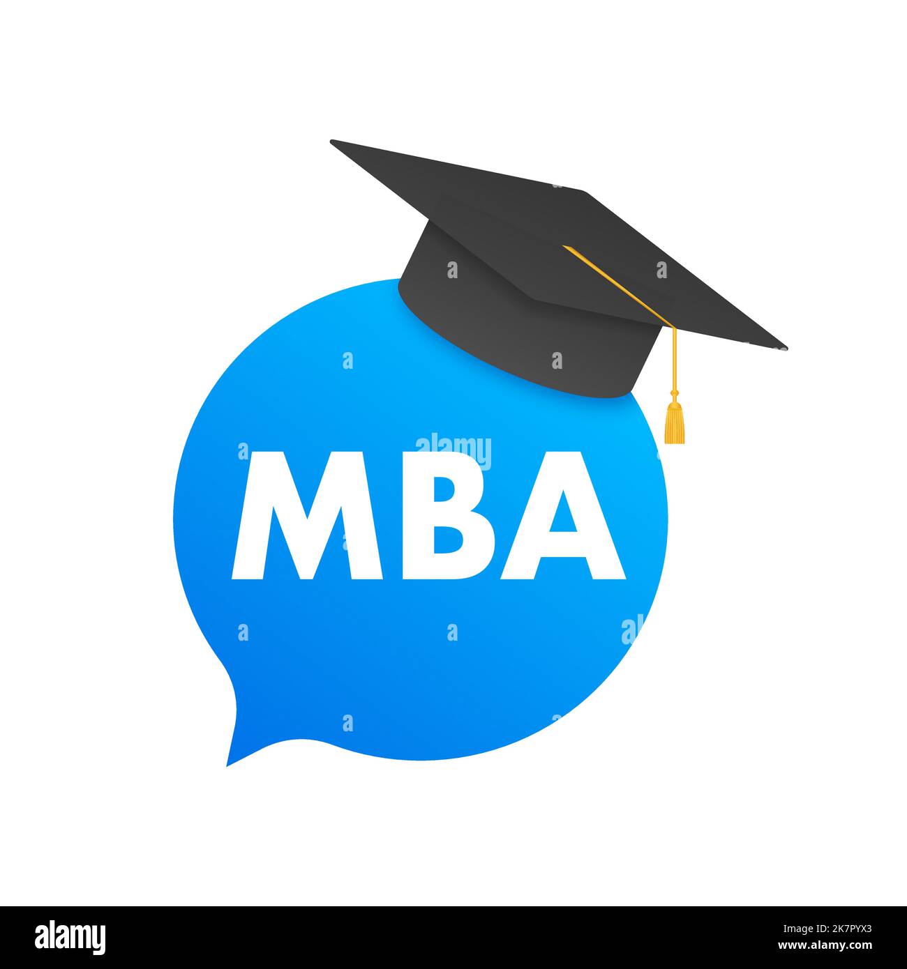 MBA - Master of Business Administration. MBA school concept. Vector stock illustration Stock ...