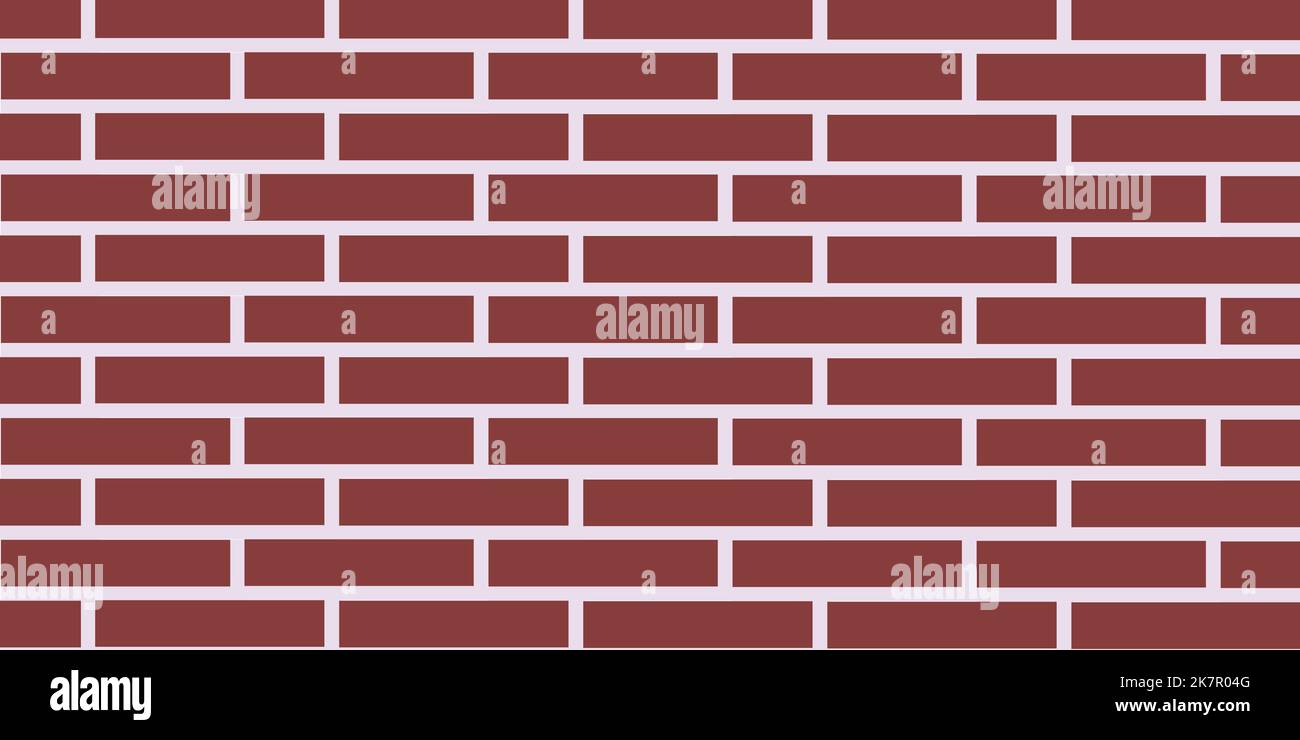 Cartoon Brick Wall background seamless Vector texture pattern ...