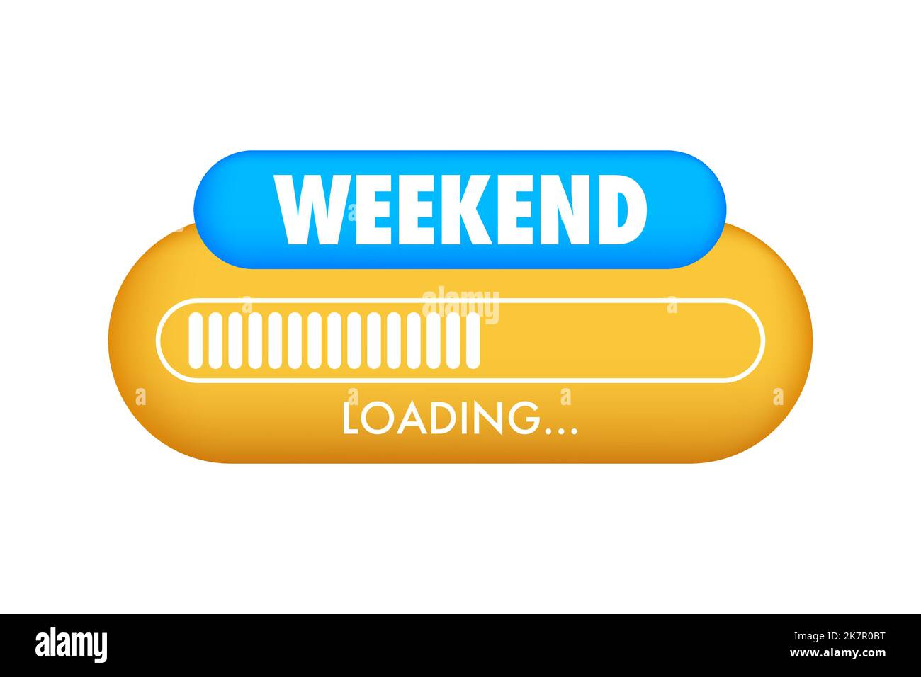Cartoon weekend loading for print design. Black friday. Holiday ...