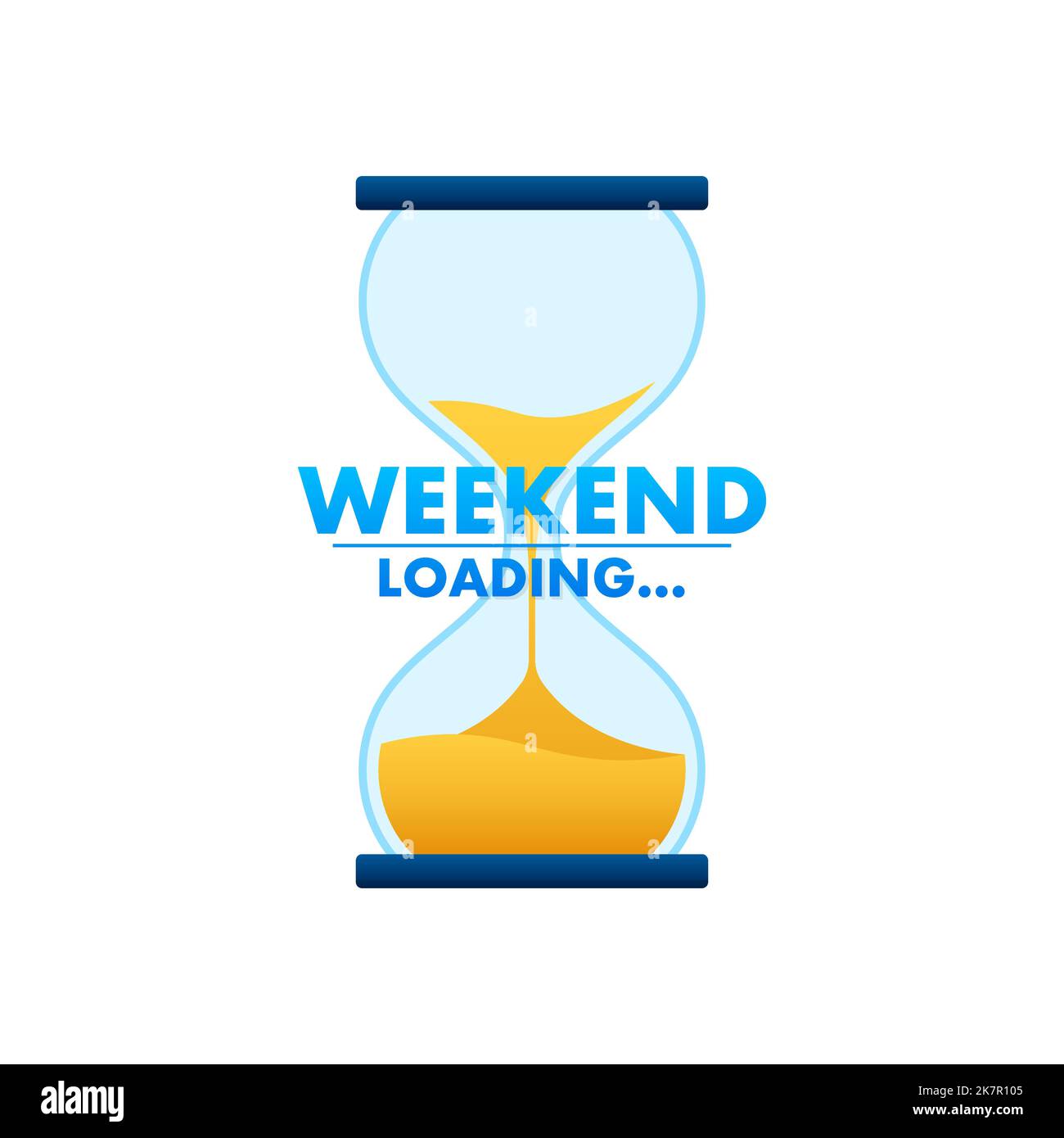 Cartoon weekend loading for print design. Black friday. Holiday ...