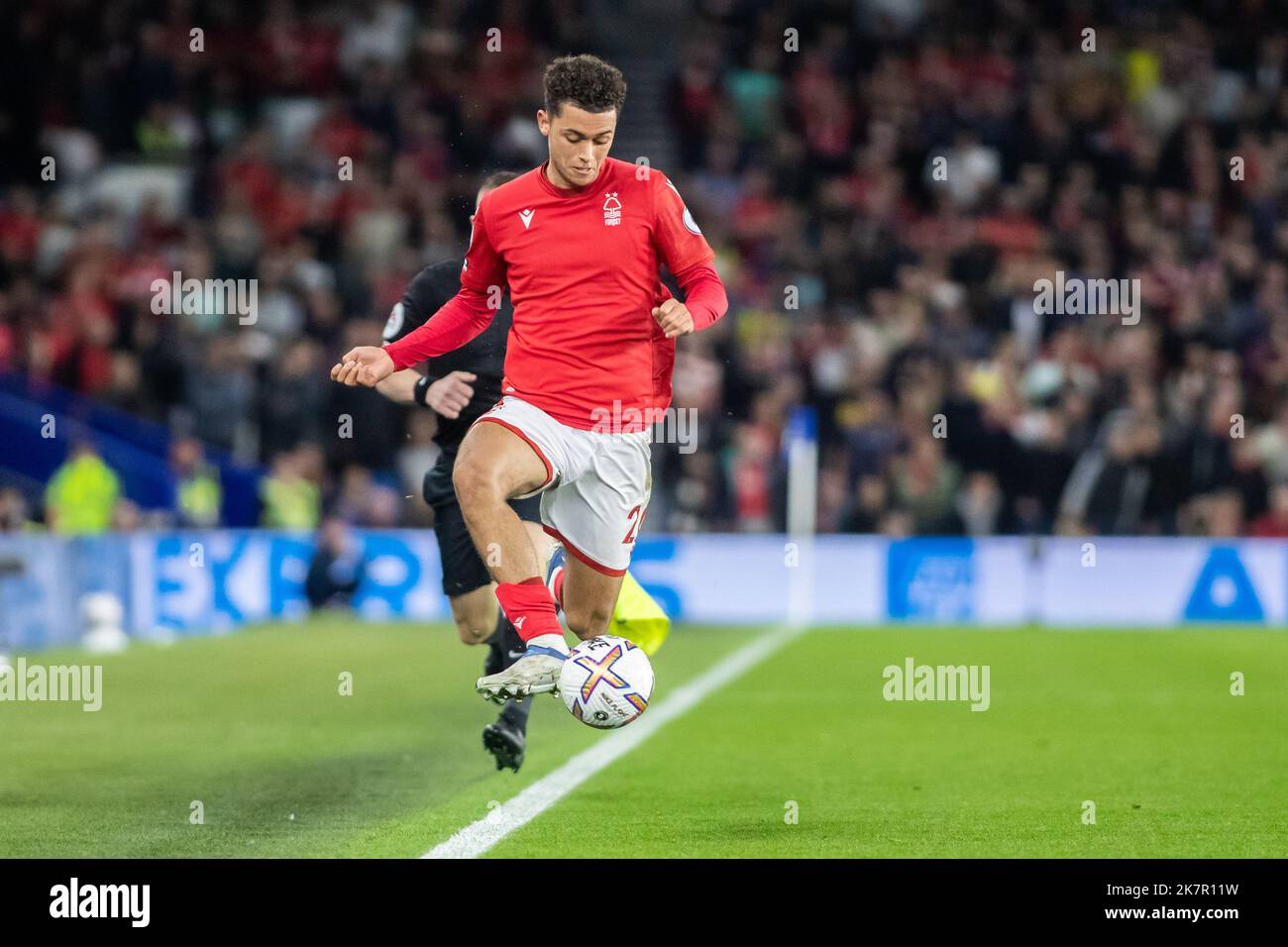 Brighton And Hove, UK. 18th Oct, 2022. Brennan Johnson #20 of ...