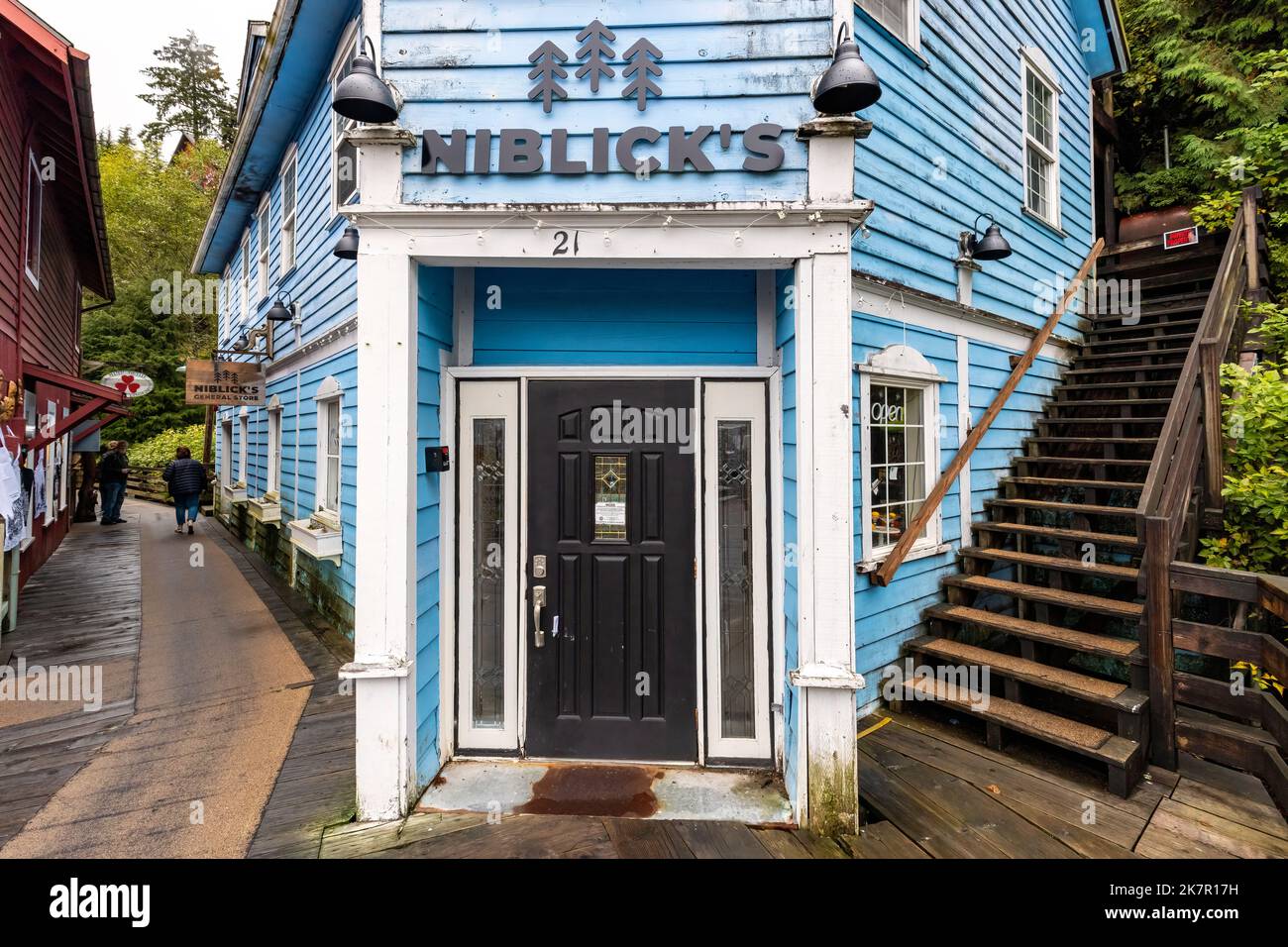 Niblick's General Store on historic Creek Street in Ketchikan, Alaska ...