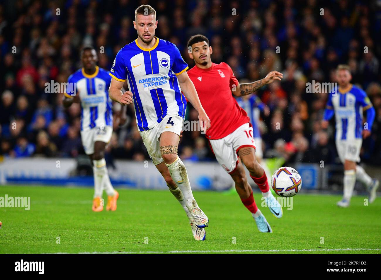 Brighton, UK. 18th Oct, 2022. Adam Webster of Brighton and Hove Albion ...