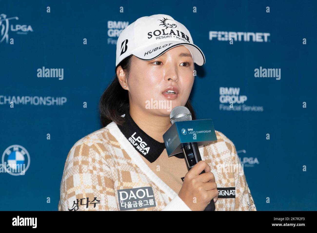 18 October 2022 - Wonju, South Korea : Ko Jin-Young of South Korea ...