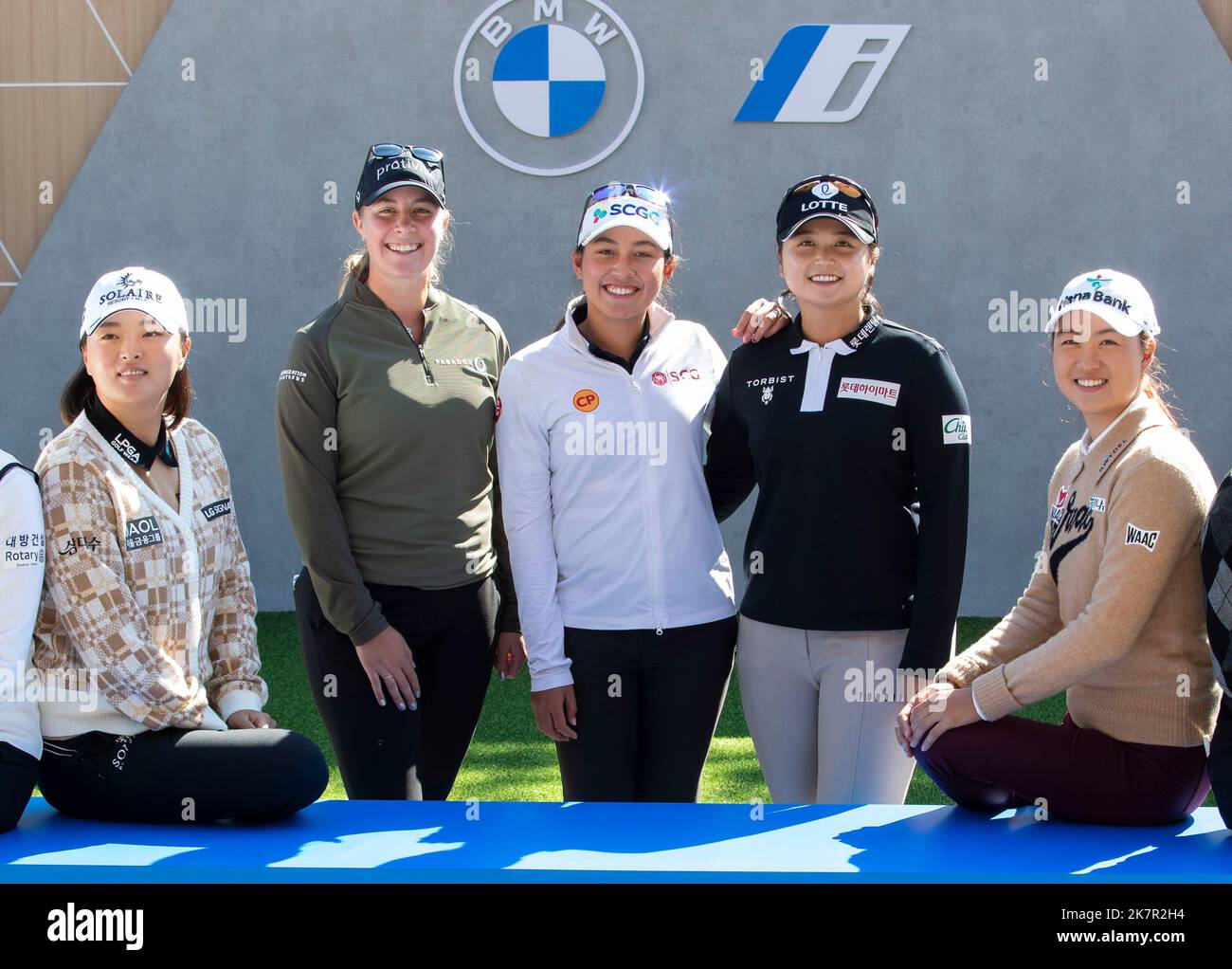 18 October 2022 - Wonju, South Korea : (L to R) Ko Jin-Young of South ...