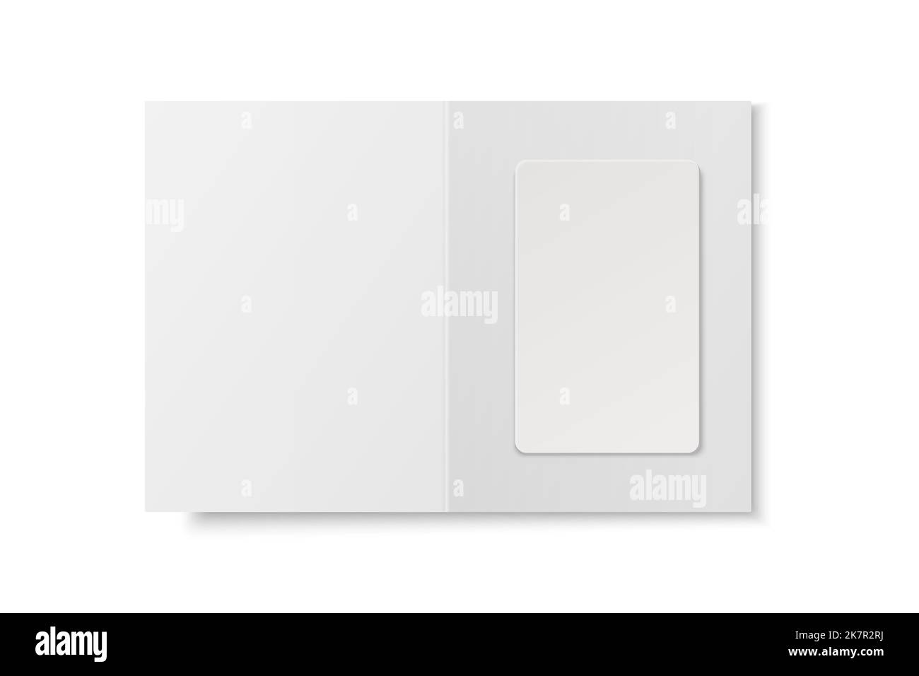 Vector 3d Realistic White Guest Room, Plastic Hotel Apartment Keycard ...