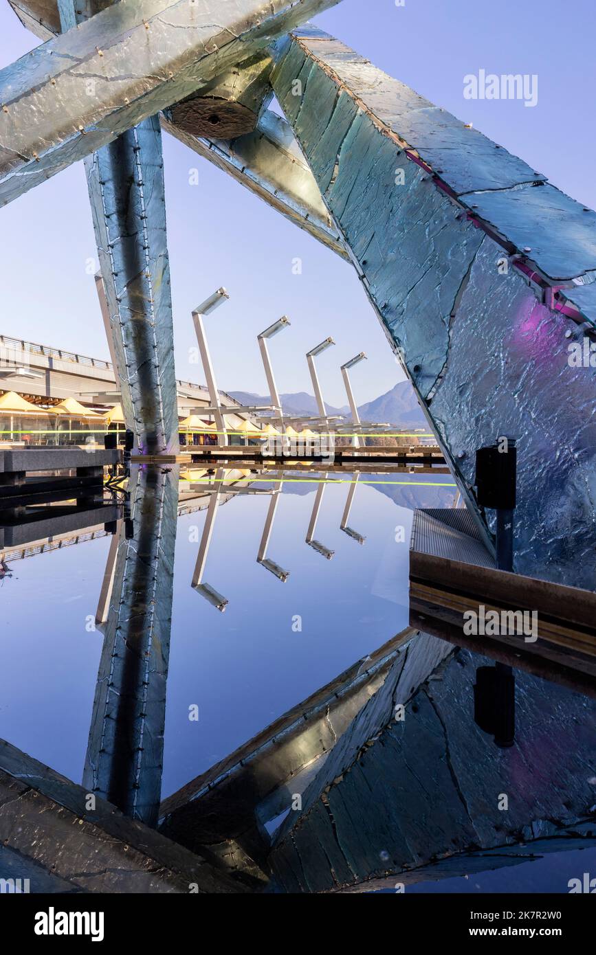 Reflections of the Olympic Cauldron in Jack Poole Plaza - Vancouver ...