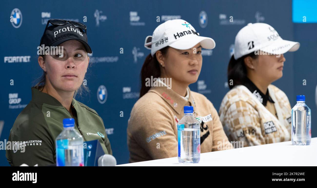 Wonju, South Korea. 18th Oct, 2022. (L to R) Jennifer Kupcho of U.S.A ...