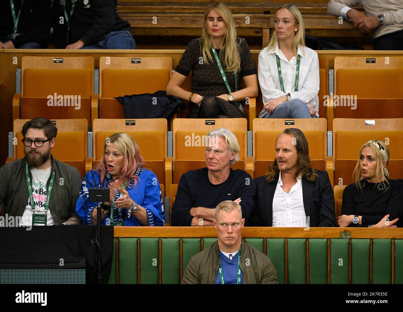 Patricia Borg and former Swedish tennis player Bjorn Borg (left) in the ...
