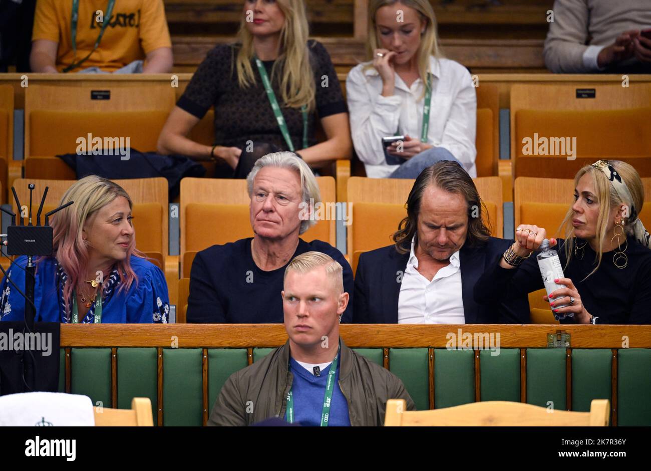 Patricia Borg and former Swedish tennis player Bjorn Borg (left) in the ...