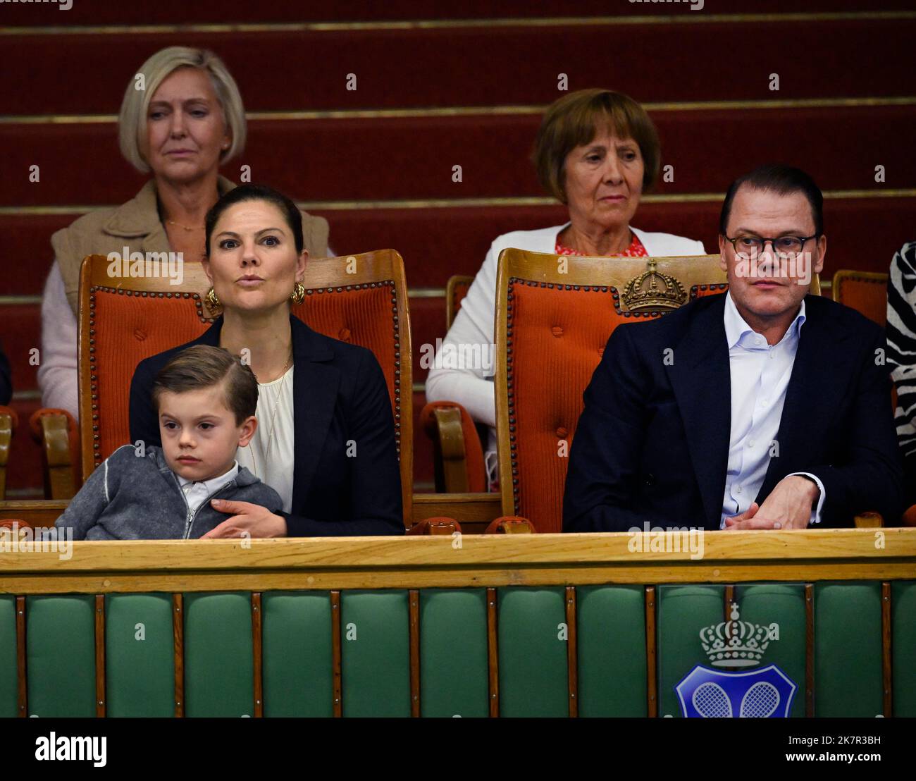 Crown Princess Victoria, Prince Oscar, Prince Daniel in the audience ...