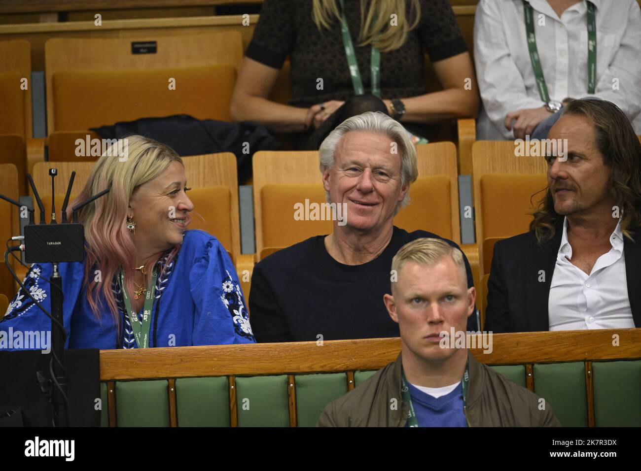 Patricia Borg and former Swedish tennis player Bjorn Borg (left) in the ...