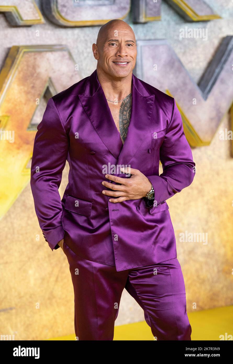 London, UK. 18th Oct, 2022. Dwayne Johnson attends the UK Premiere of ...