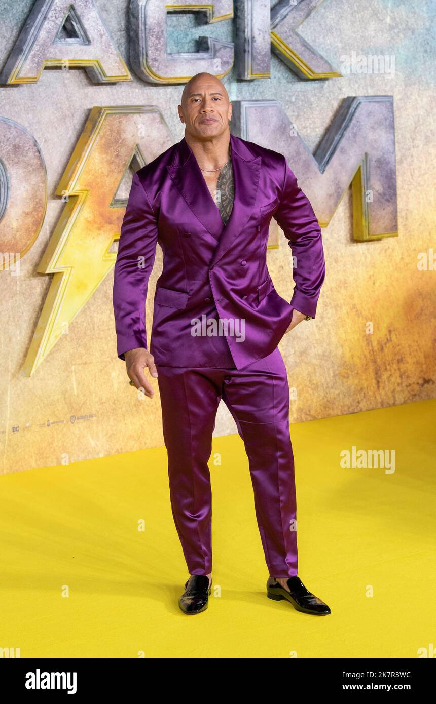 London, UK. 18th Oct, 2022. Dwayne Johnson attends the UK Premiere of ...