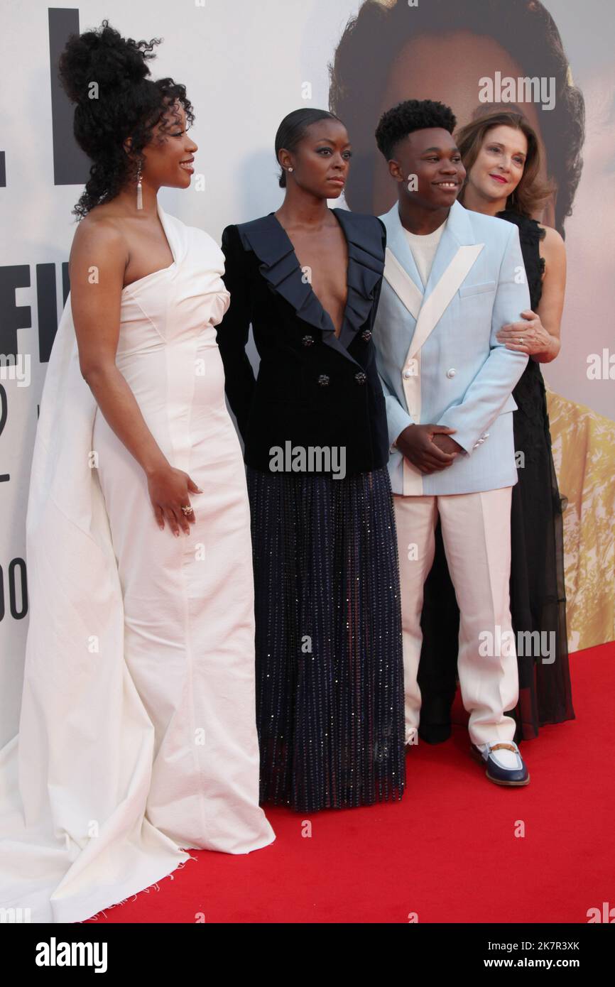 London, UK. Chinonye Chukwu, Danielle Deadwyler, Jalyn Hall and Barbara Broccoli at Till ...