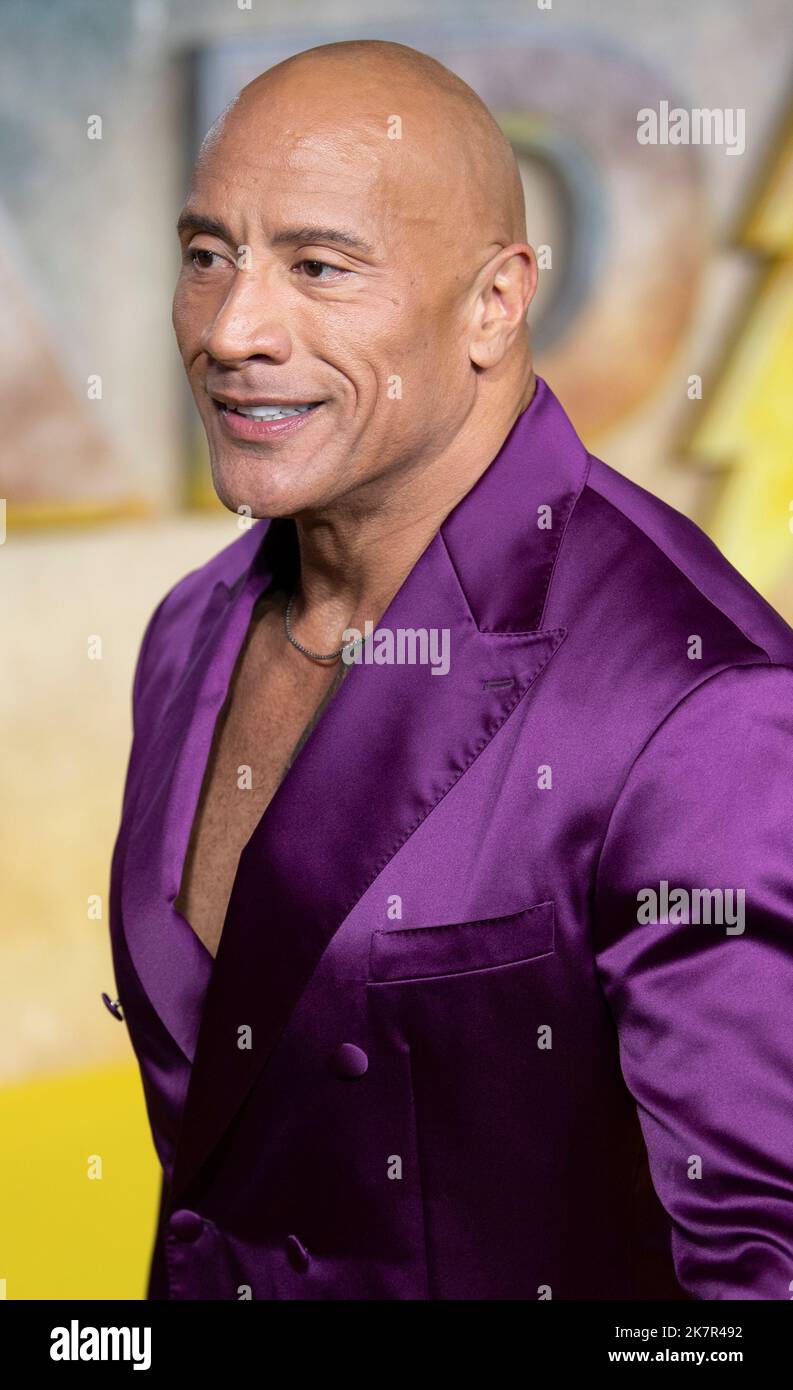 London, UK. 18th Oct, 2022. Dwayne Johnson attends the UK Premiere of ...