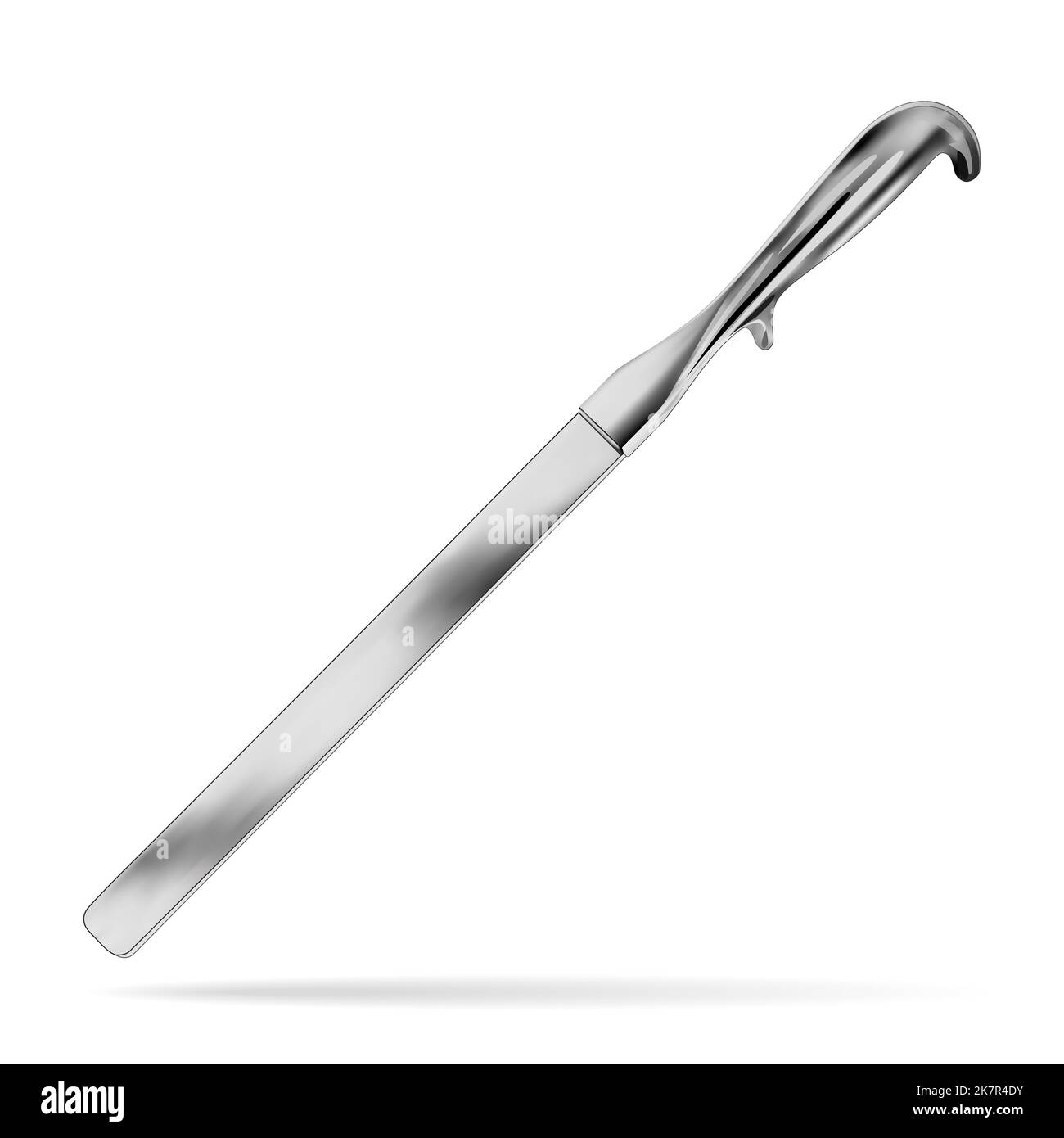 Abdominal surgical scapula. A special metal instrument for separating ...