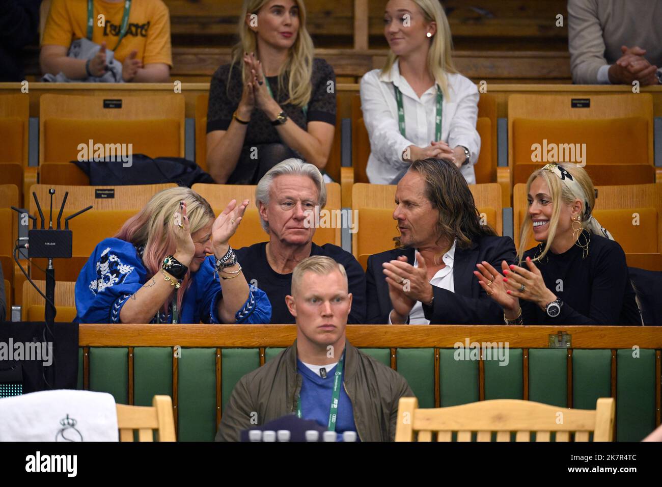 Patricia Borg and former Swedish tennis player Bjorn Borg (left) in the ...